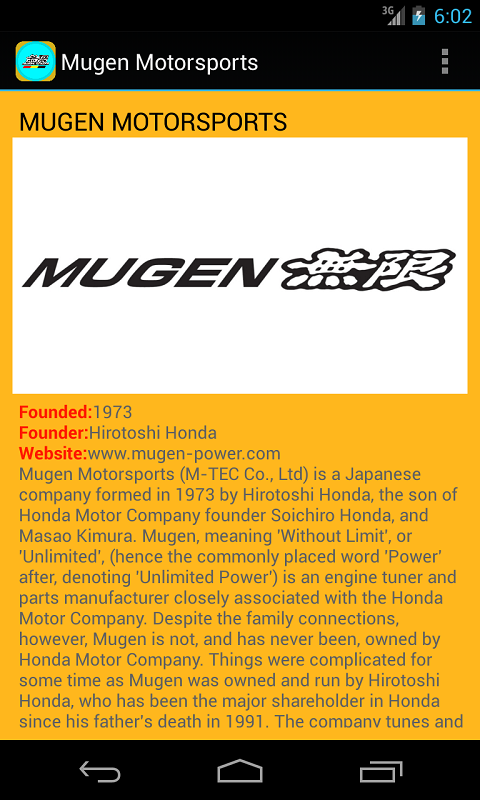 Mugen Motorsports:Amazon.com:Appstore for Android