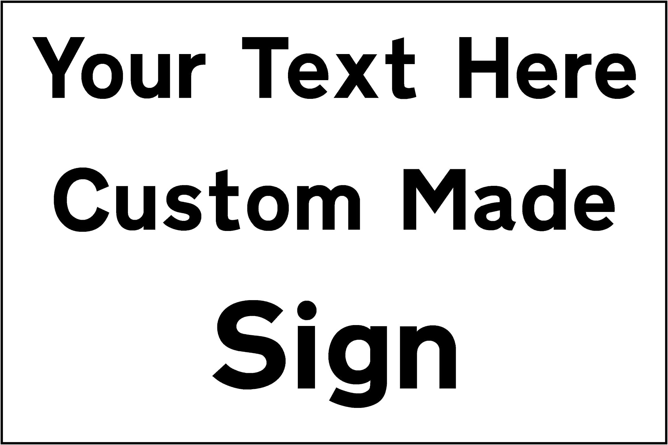 Neo Graphix 1 CUSTOM MADE 3mm thick RIGID SIGN 200mm x 150mm (A5 Approx ...