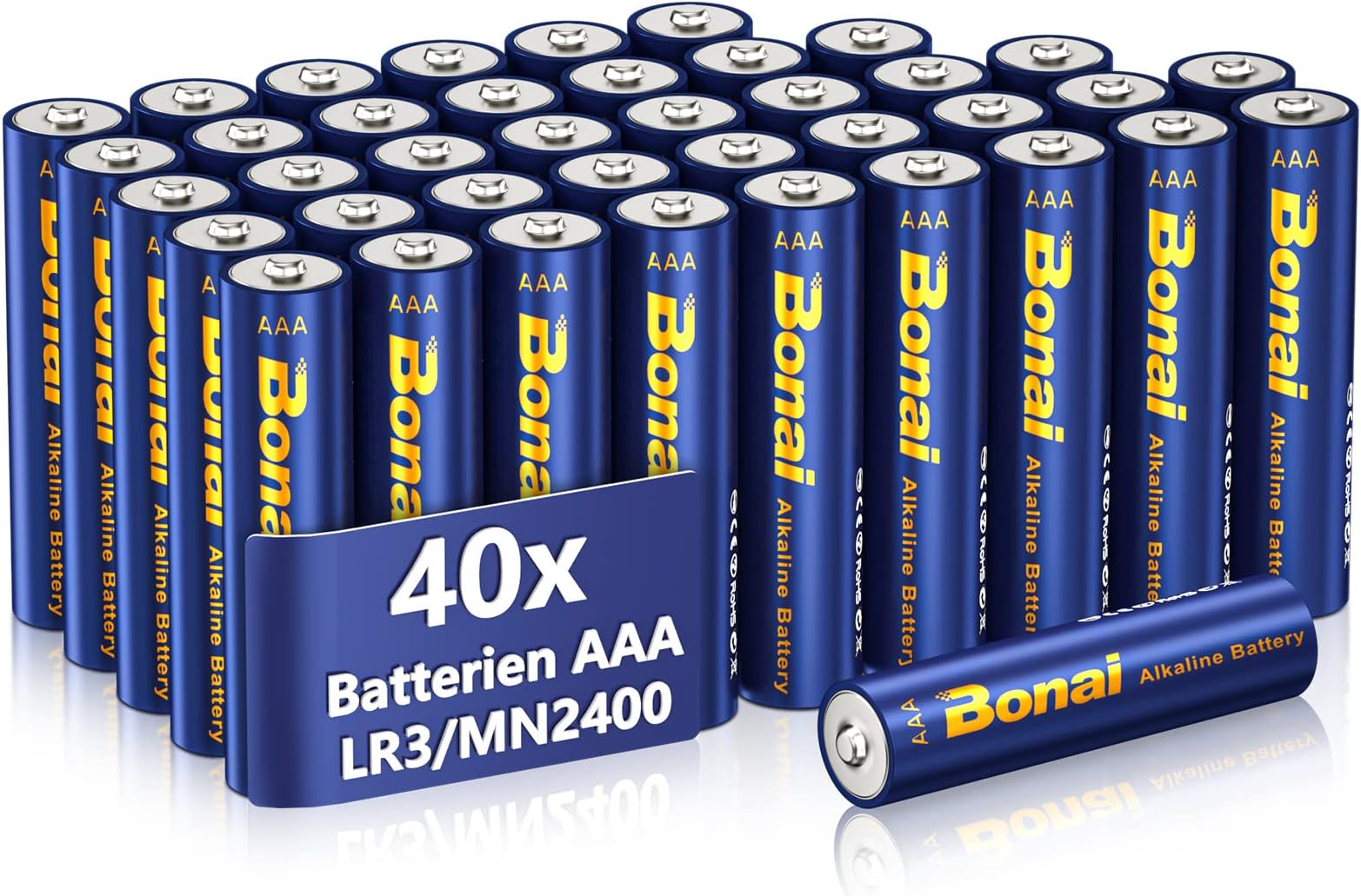 Amazon Basics AAA alkaliska batterier, kraftfulla, 1,5 V, 36-pack ...