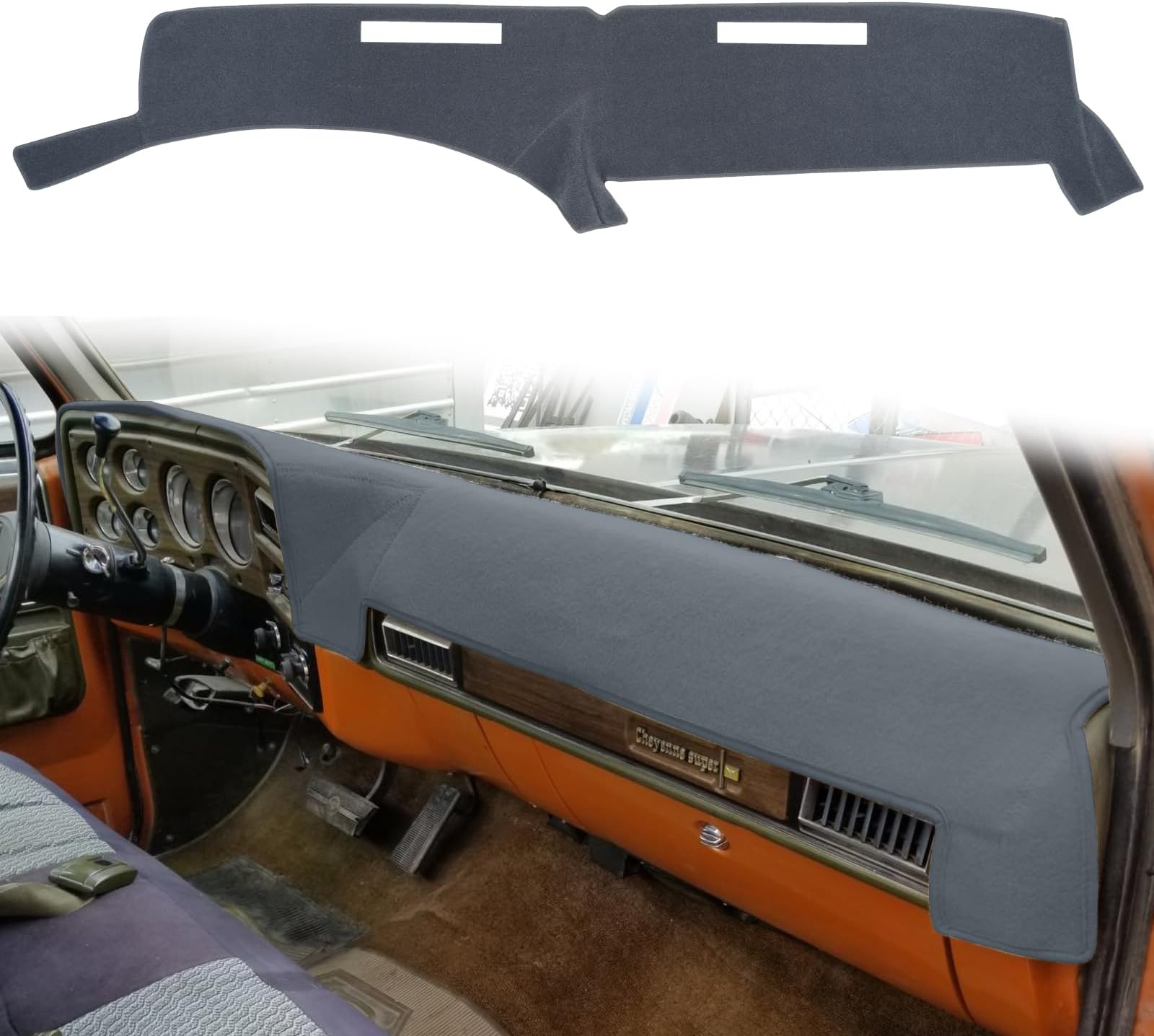 Amazon.com: HanLanKa Dash Cover Mat for 1973-1980 Chevy Chevrolet C10 ...