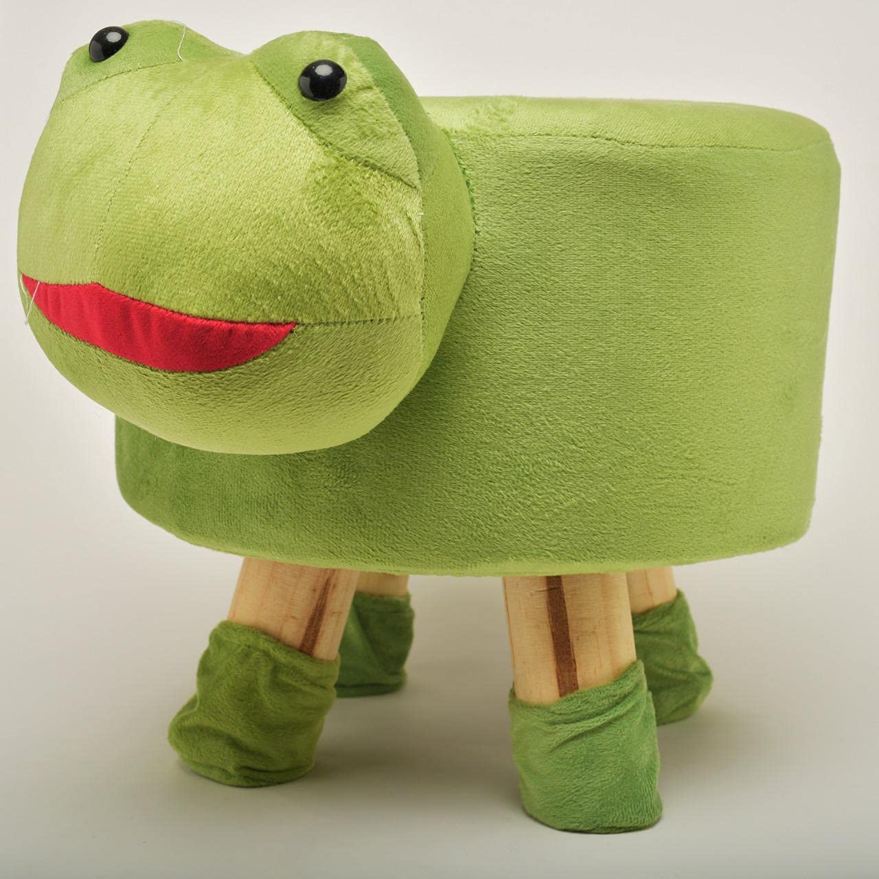 Strawberry Stop Wooden Animal Stool for Kids (Frog) | with Removable ...