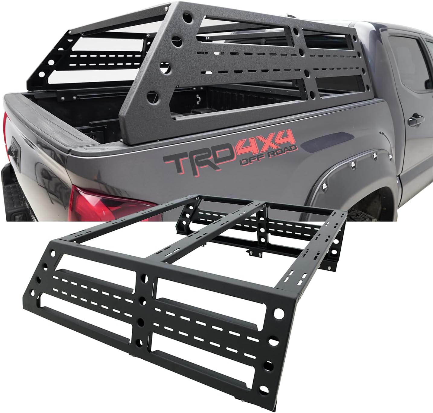 Amazon.com: EAG Overland Bed Rack Truck Cargo Carrier for Truck with ...