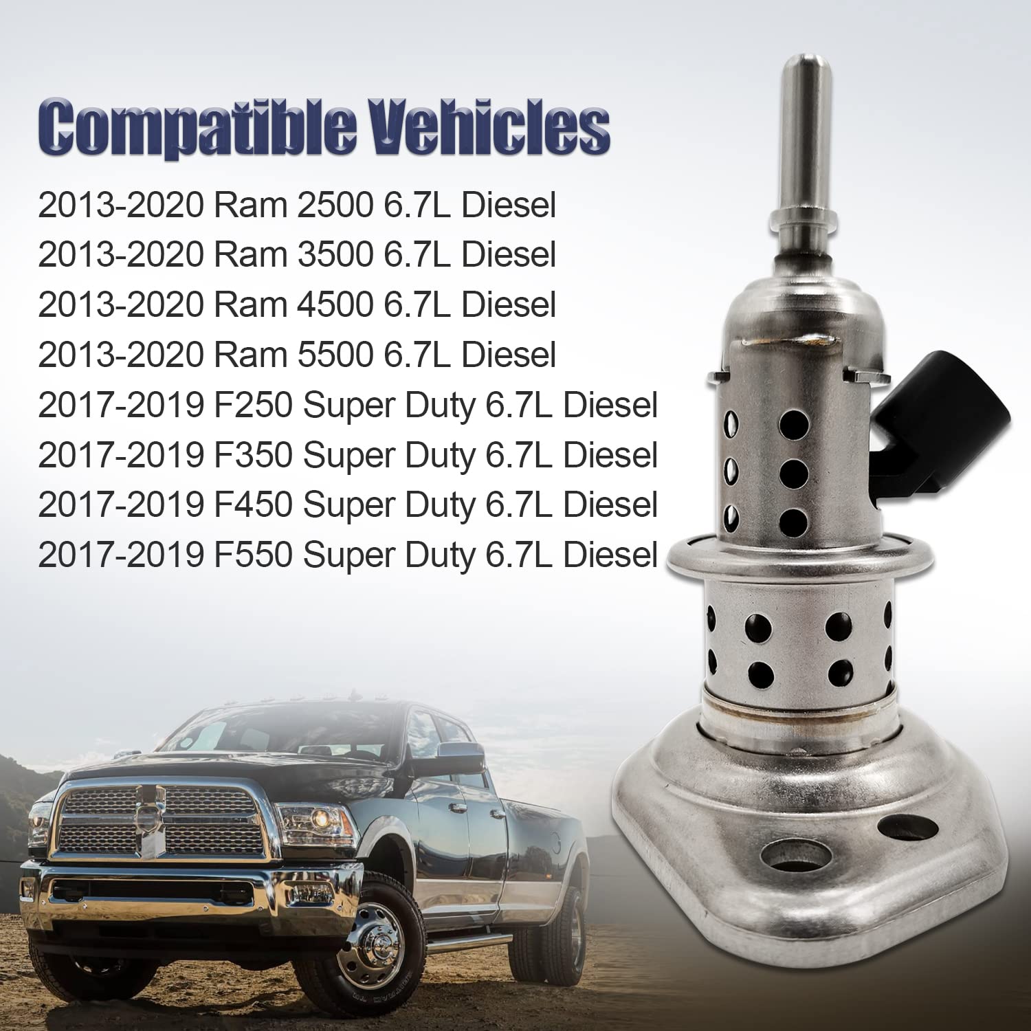 Blrack 04627241AF Diesel Exhaust Fluid Injector (DEF) Compatible with ...