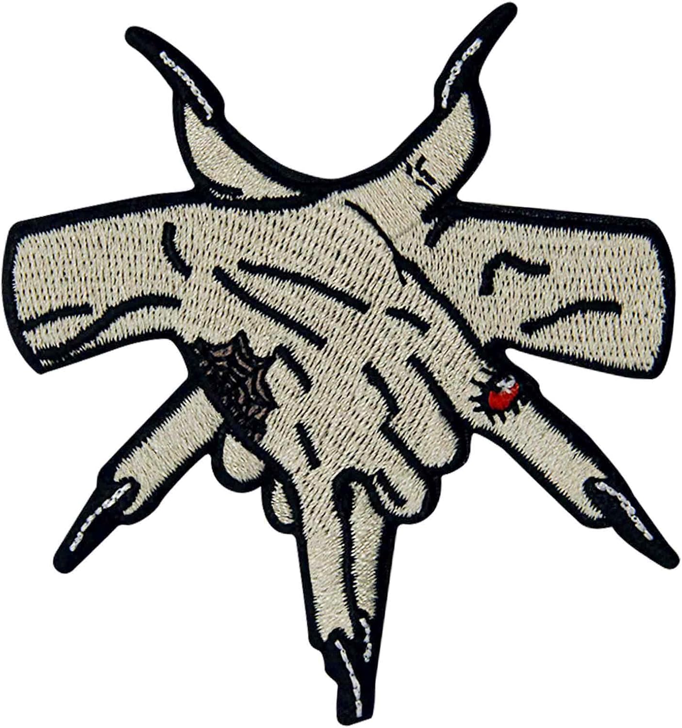Amazon.com: ZEGINs Heavy Metal Hand Sign Patch Embroidered Applique ...