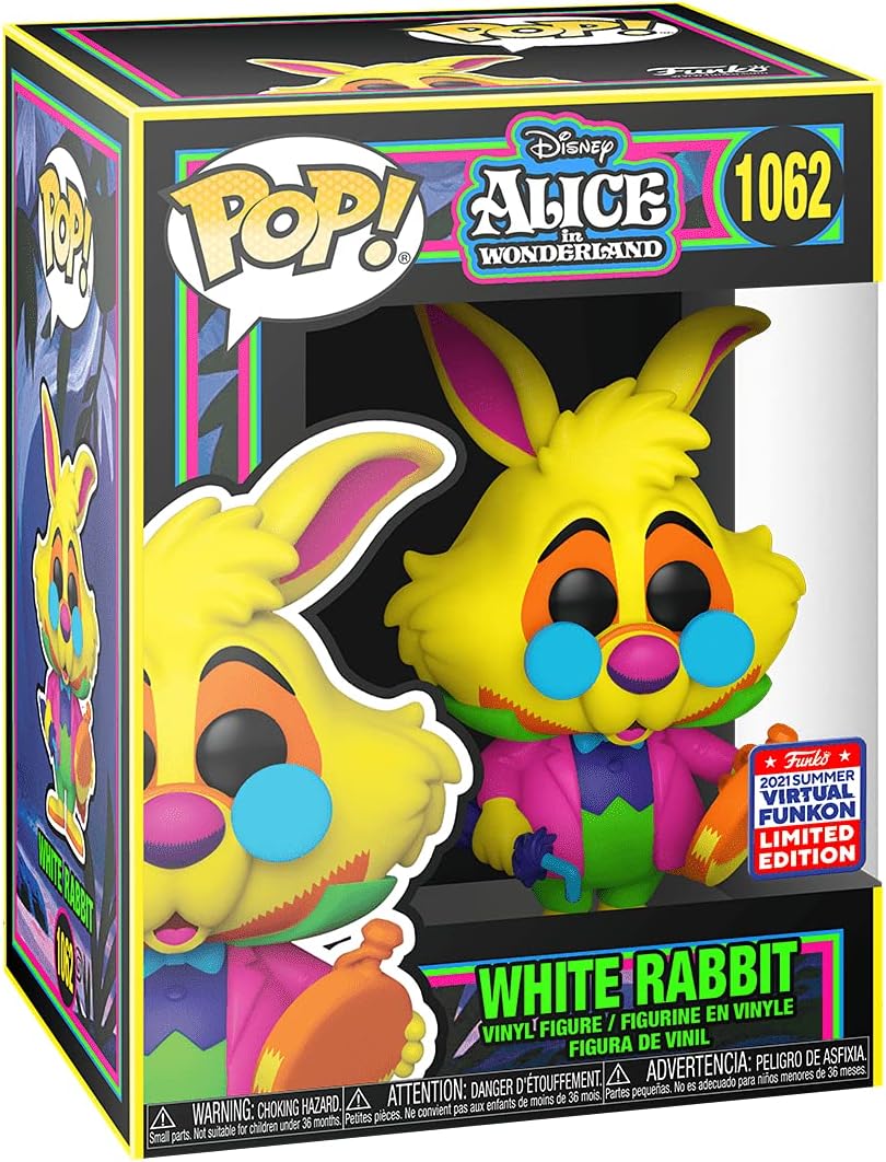 Funko Pop! White Rabbit Blacklight 1062Summer Convention 2021 – BigaMart