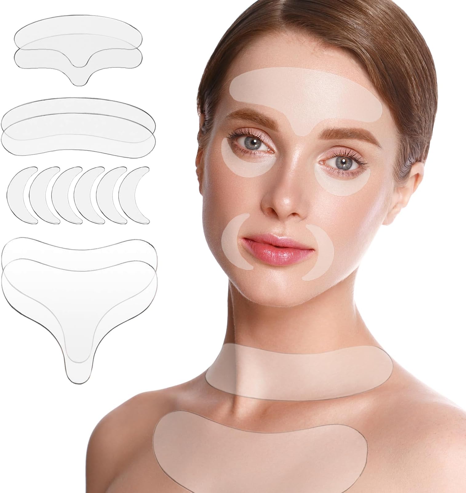 Amazon.com : Rinycwa Reusable Silicone Face & Neck & Chest Wrinkle ...