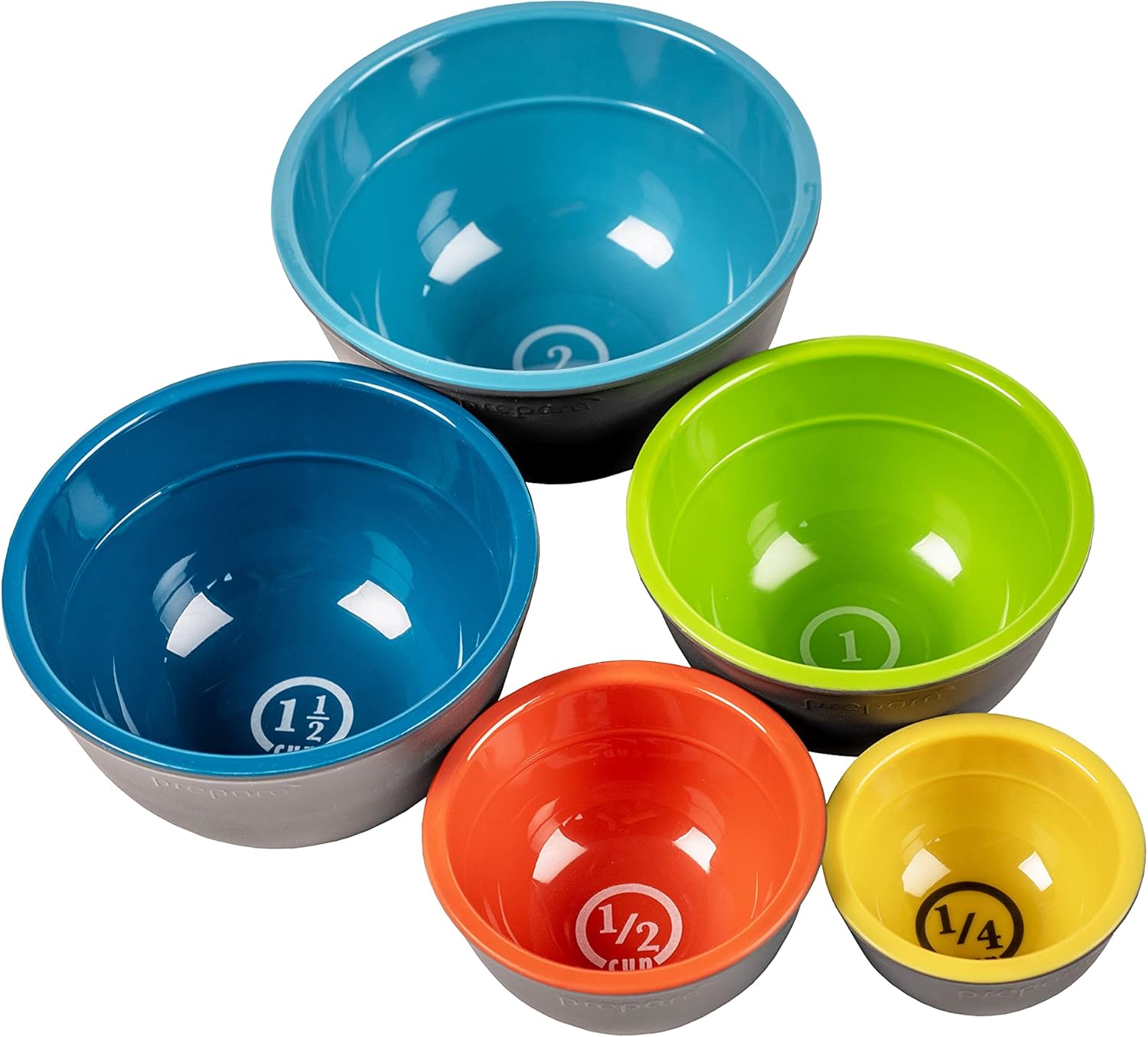 Prepara Two-Tone Melamine Pinch Bowl Set, Set of 5, Multi : Amazon.ca: Home
