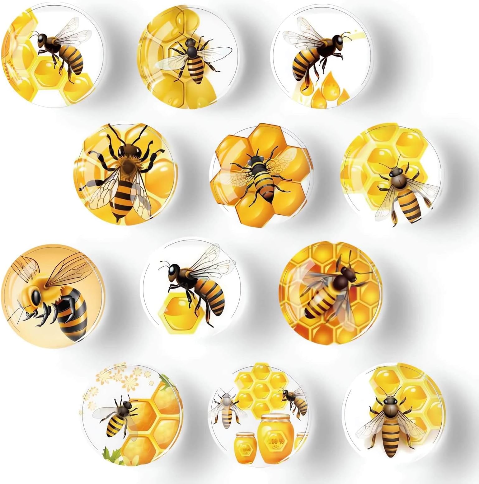 Amazon.com: Tsoomi Magnets Motivational Bee Magnets: 10 Bee Themed Home ...
