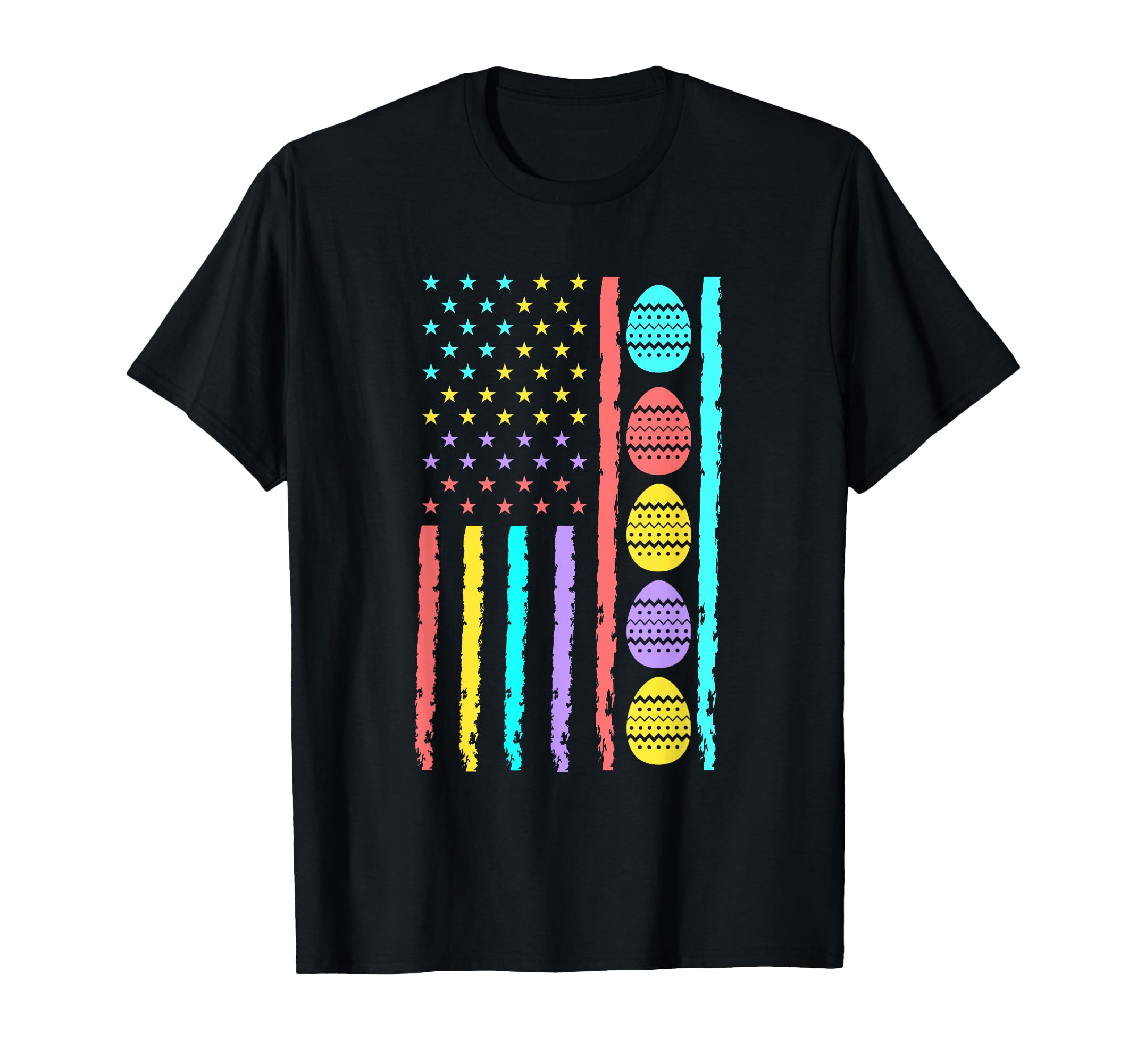 Amazon.com: American Flag Happy Easter Egg Hunting Patriotic Easter Day ...