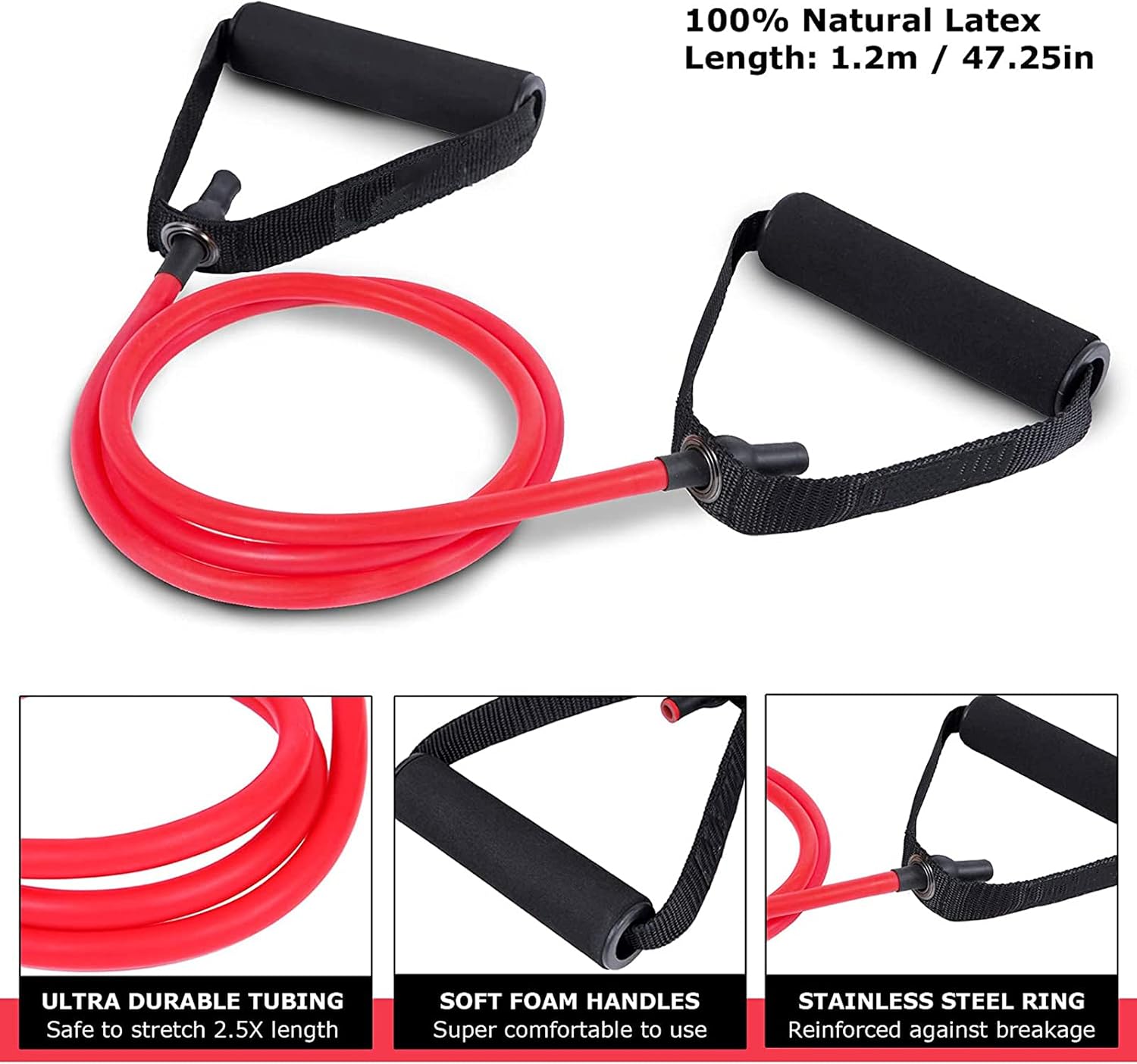 2021 Gym Resistance Tubes with Handles Resistance Band, Door Anchor for ...