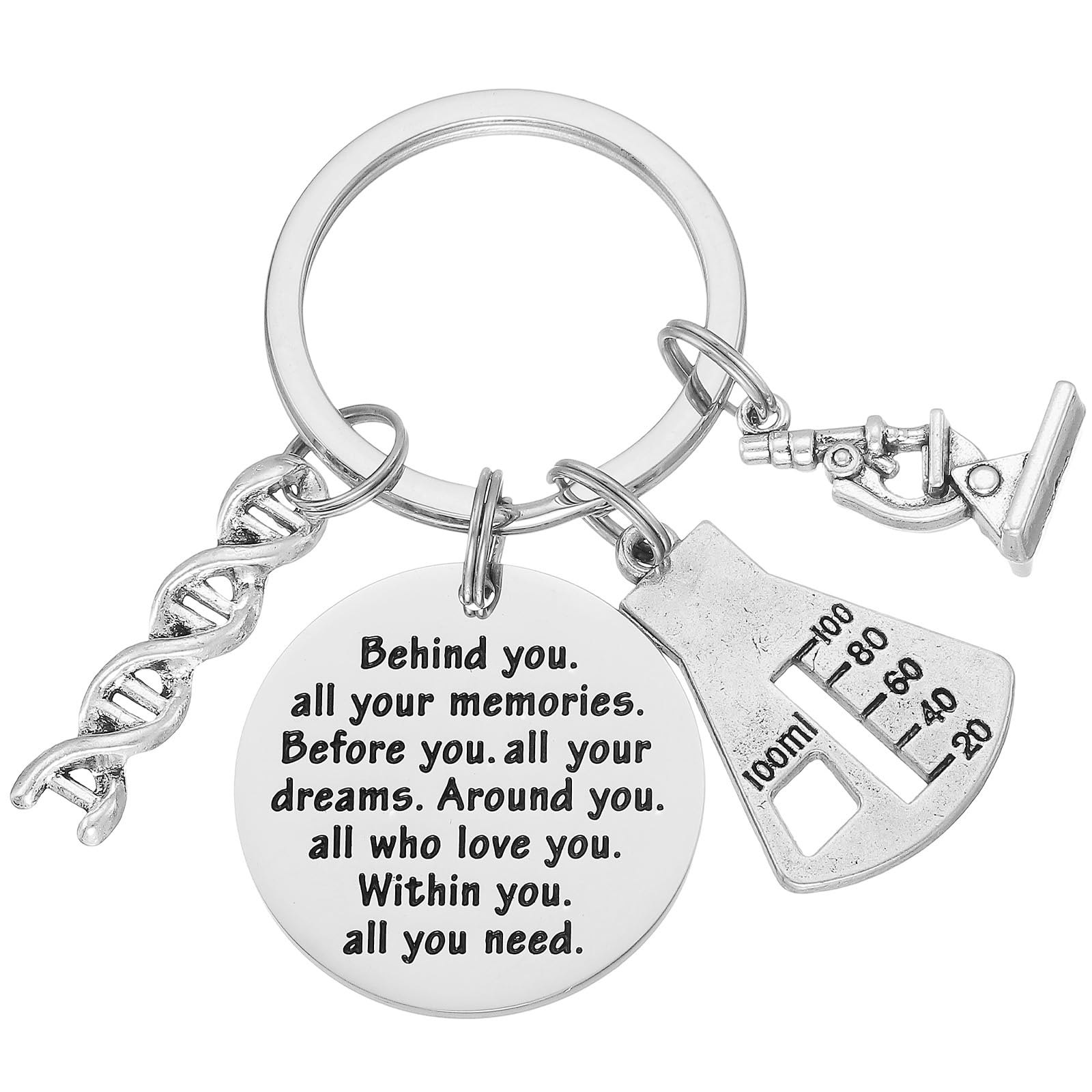 Amazon.com: Kivosliviz Chemistry Keychain Gifts for Biology Keychain ...