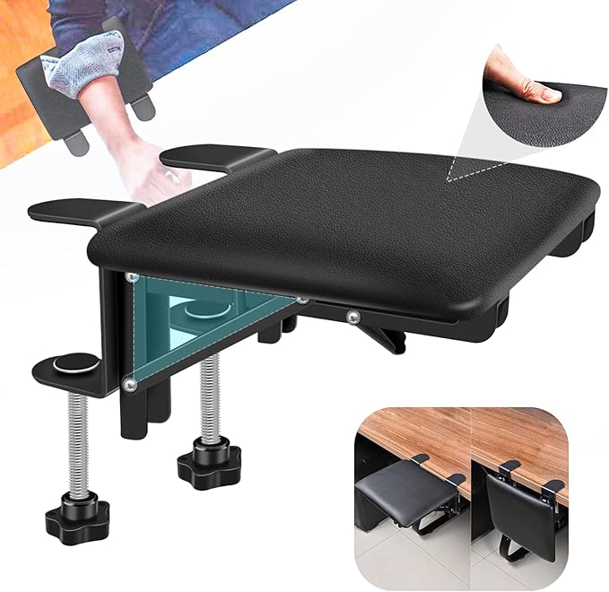 Giecy Ergonomic Arm Rest for Desk, Foldable Elbow Rest Support Extender ...