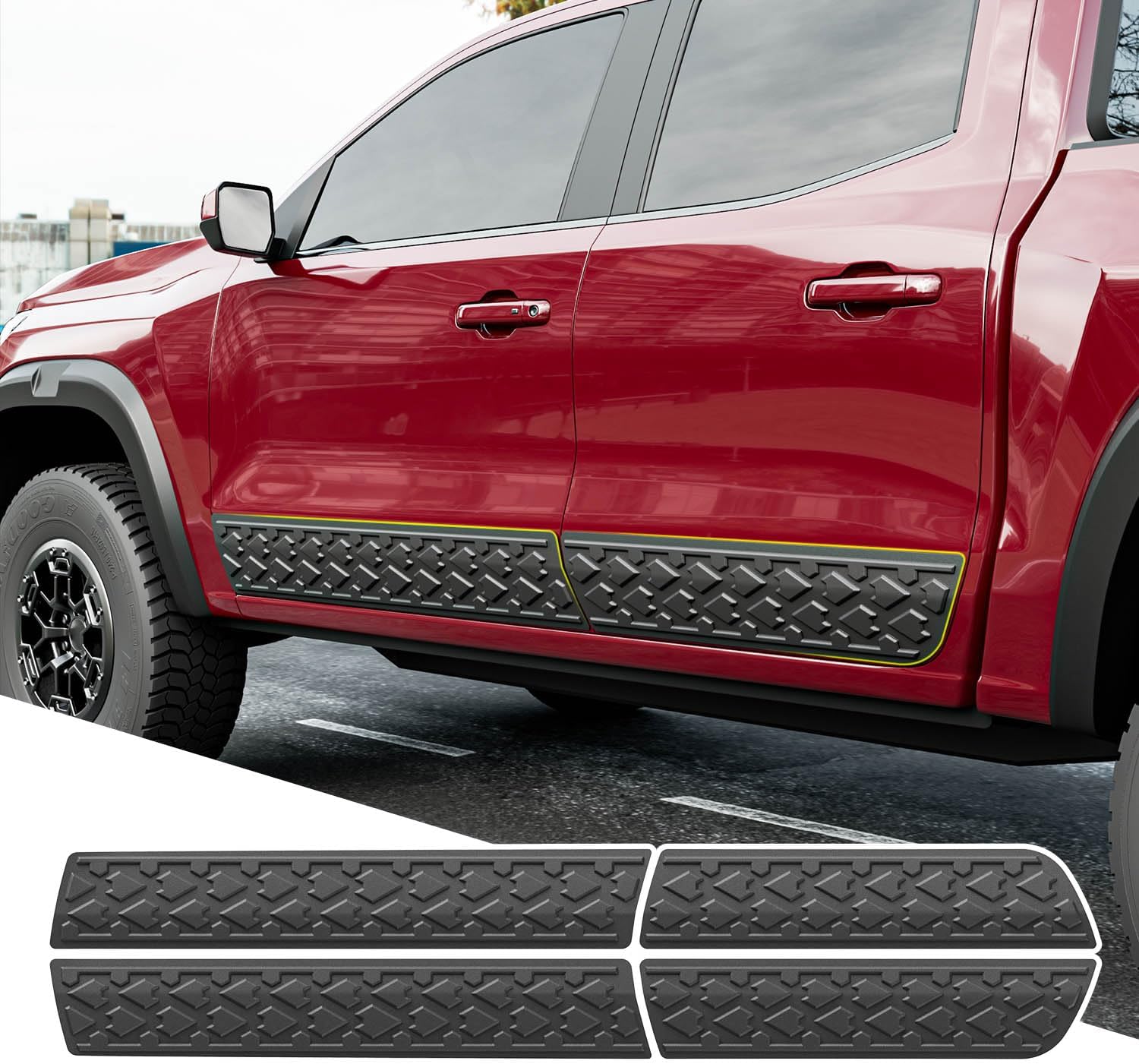 Amazon.com: RONTCOS 4Pcs Gloss Black Pillar Post Door Window Trim Cover ...