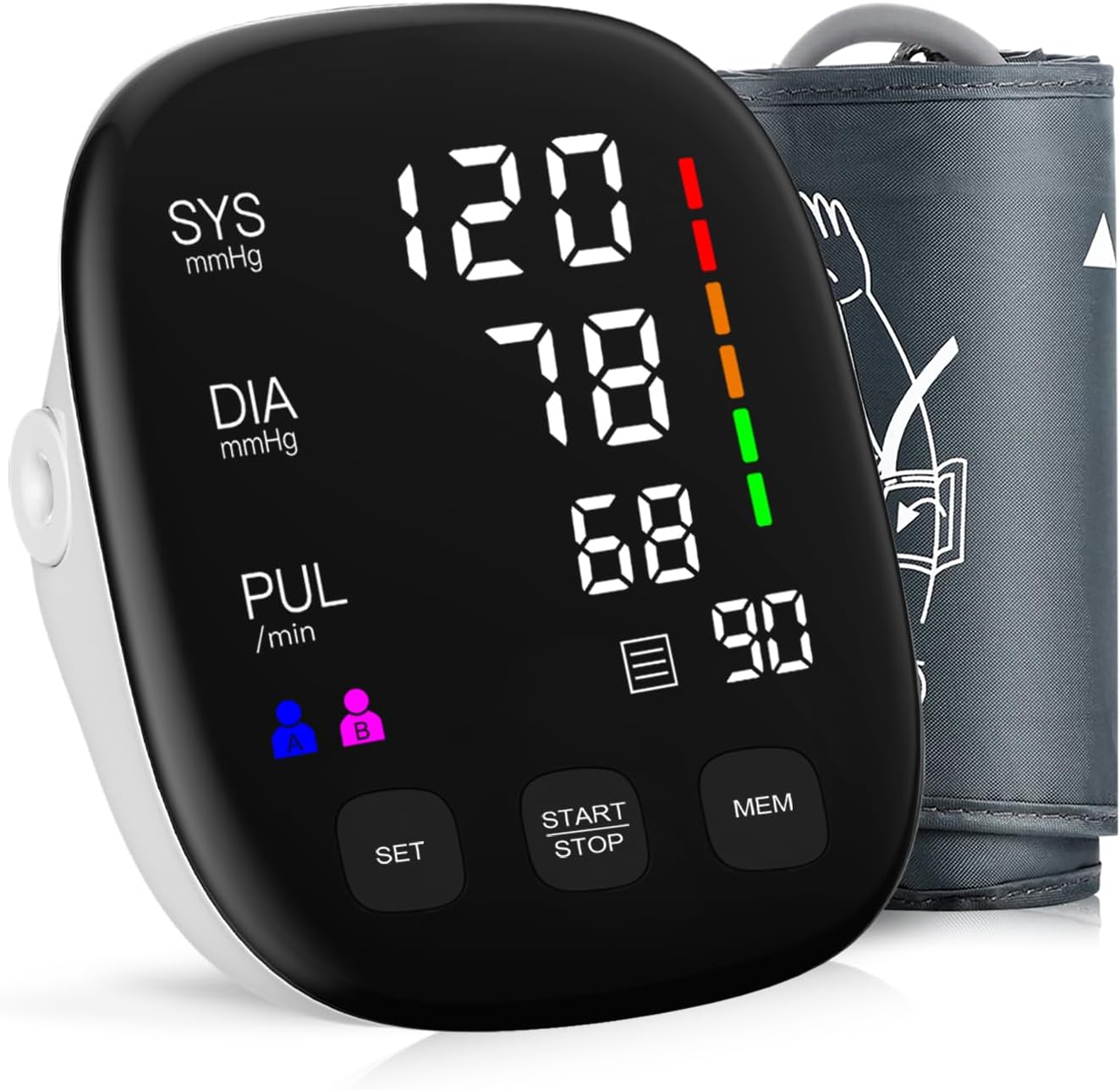 Amazon.com: Invaxe Blood Pressure Machine, Automatic Upper Arm Blood ...