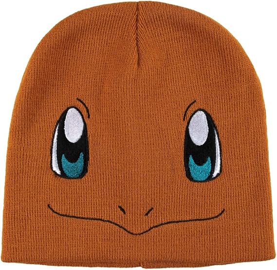 Amazon.com: Bioworld Pokemon Charmander Embroidered Beanie Cap Hat One ...