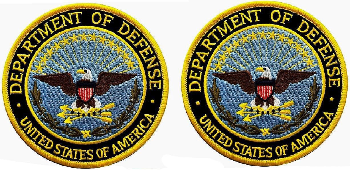 Amazon.com: Military Department of Defense DOD Patch 2PC Bundle Set - 4 ...