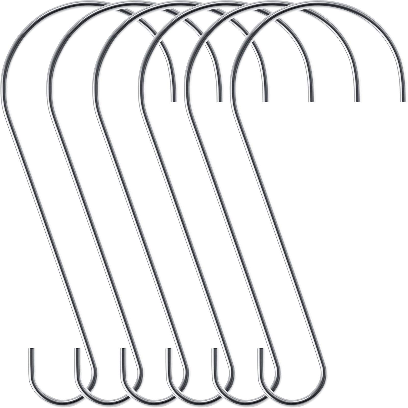 Snapklik.com : Hotop 6 Pieces Heavy Duty Big S Hooks Bird Feeder Hook ...
