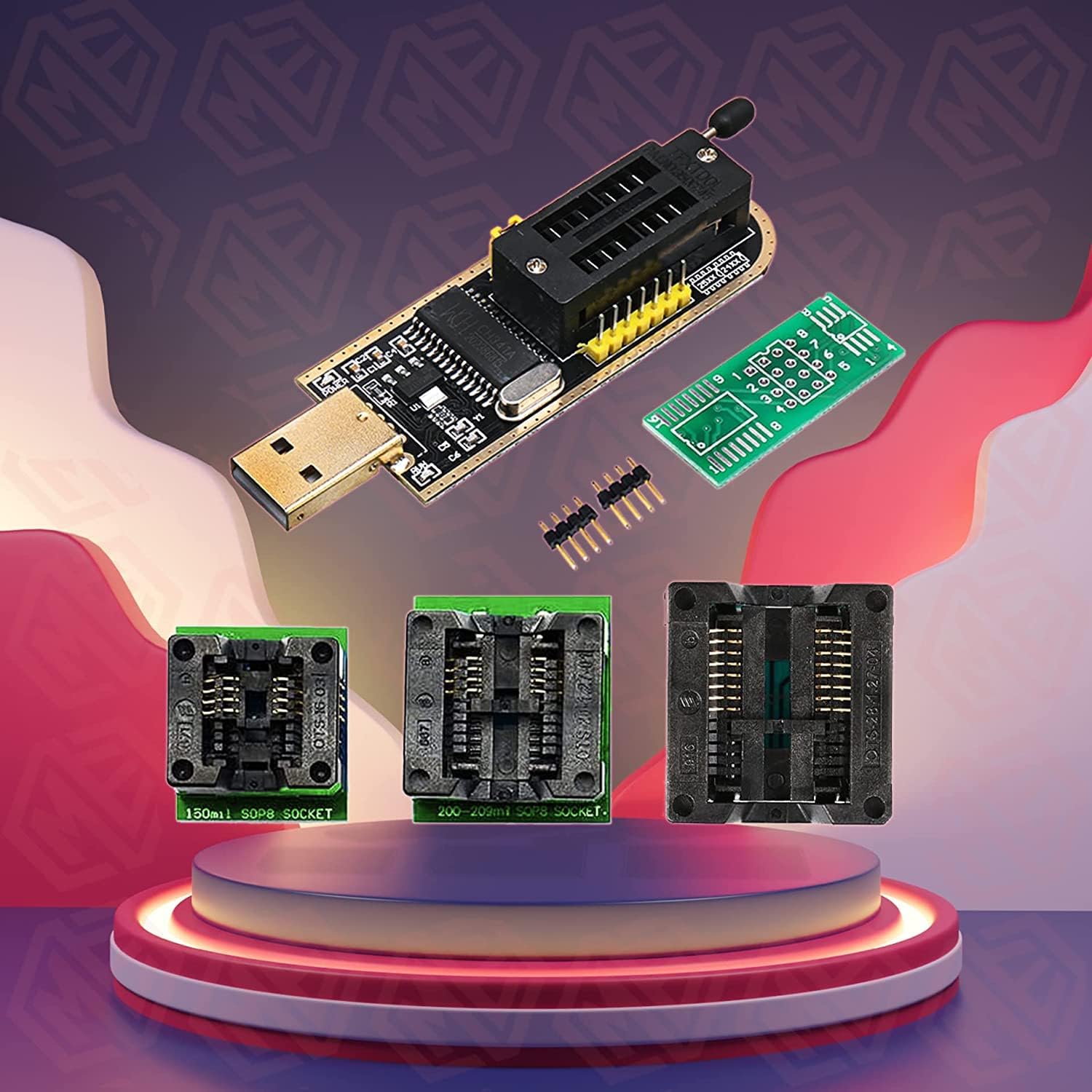 BIOS LCD USB Flash Programmer with 3 Chips/CH341A PRO: Buy Online at ...