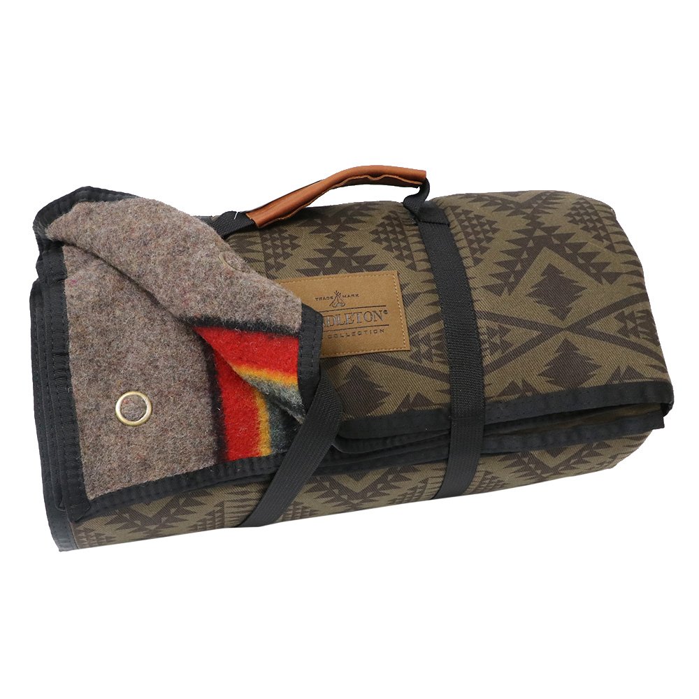 Amazon｜(ペンドルトン) PENDLETON『Roll-Up Camp Blanket』(Mineral Umber) (ONE SIZE)｜ブランケット・毛布 オンライン通販