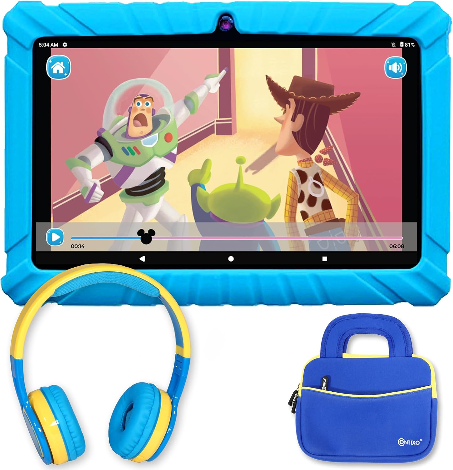 Amazon.com: Contixo V8 - Tableta para niños, paquete de tableta de ...