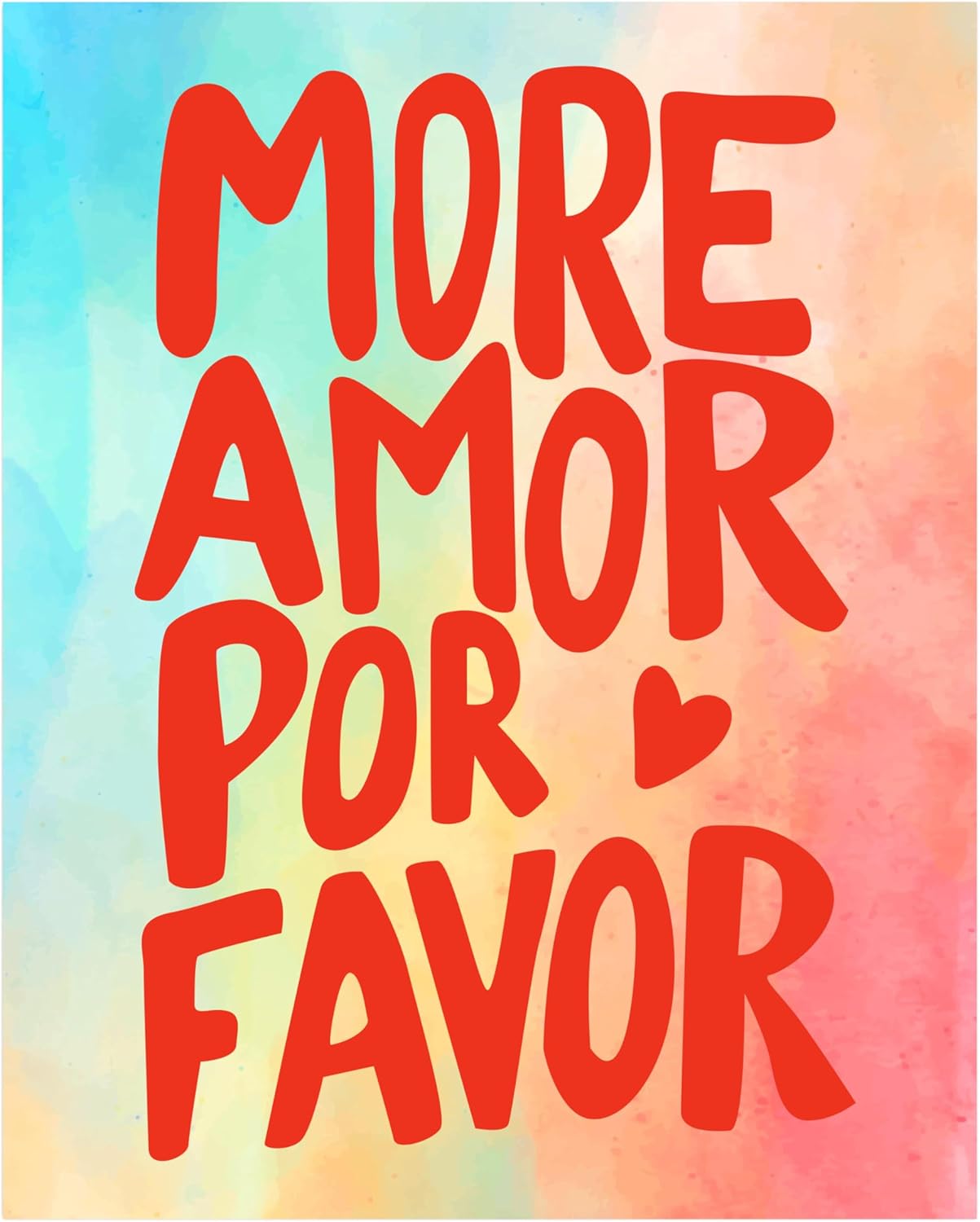 Amazon.com: INFINITY3 ART&DESIGN More Amor Por Favor - Modern ...