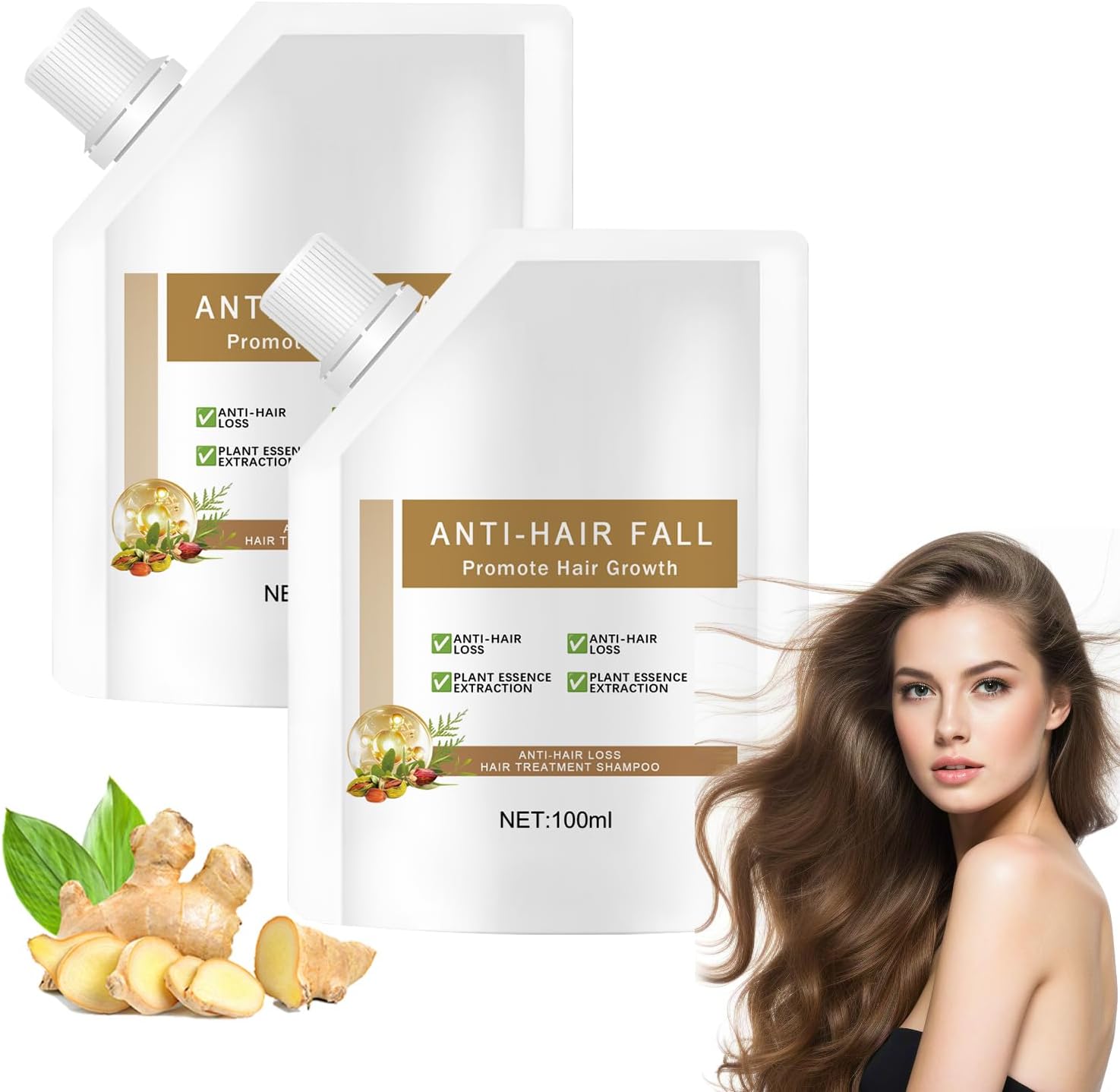 Amazon.com: 300ML Anti-Hair Fall Hair Loss Shampoo - Shampoo for Women ...