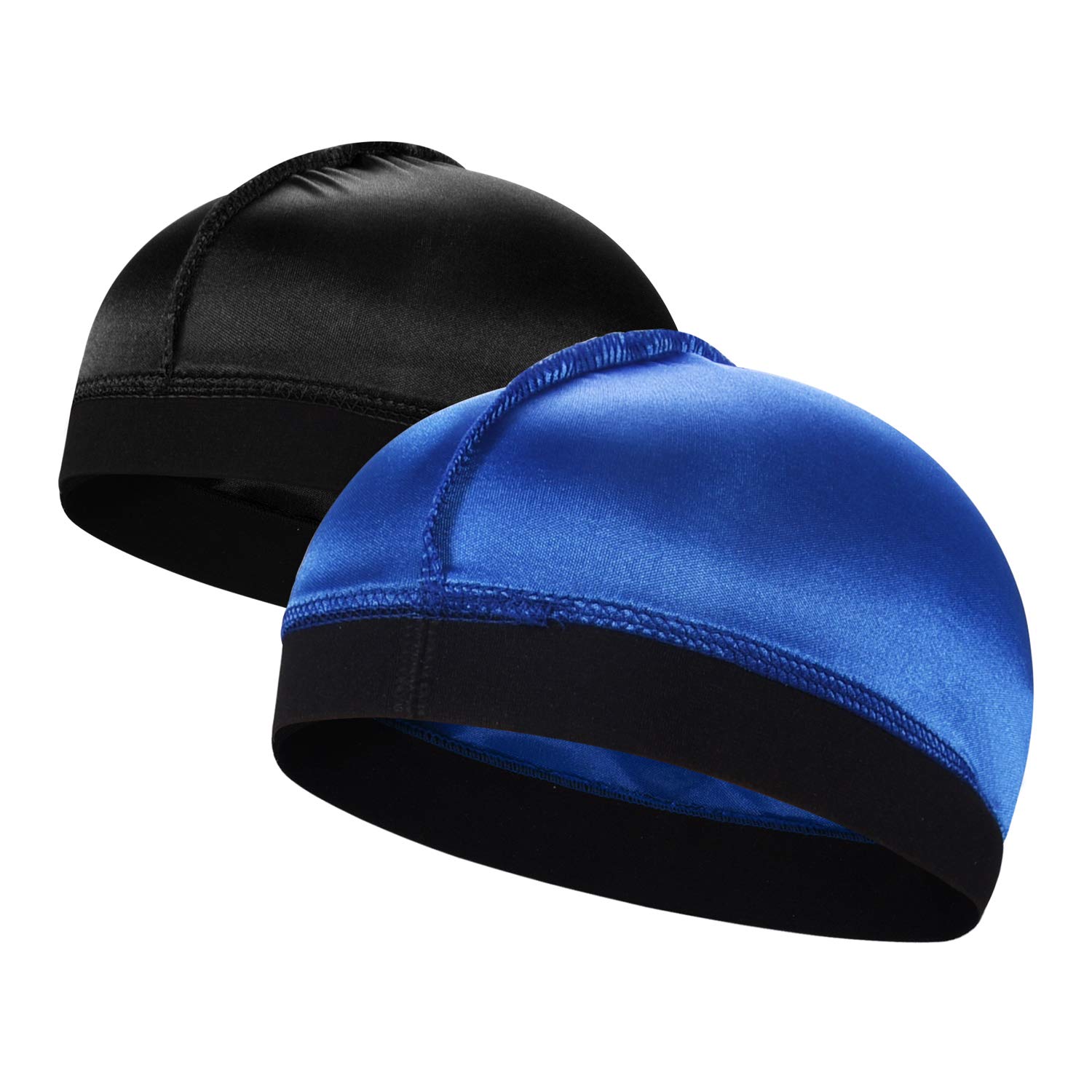 Amazon.com: 2PCS Silky Stocking Wave Cap for Men, Good Compression Over ...