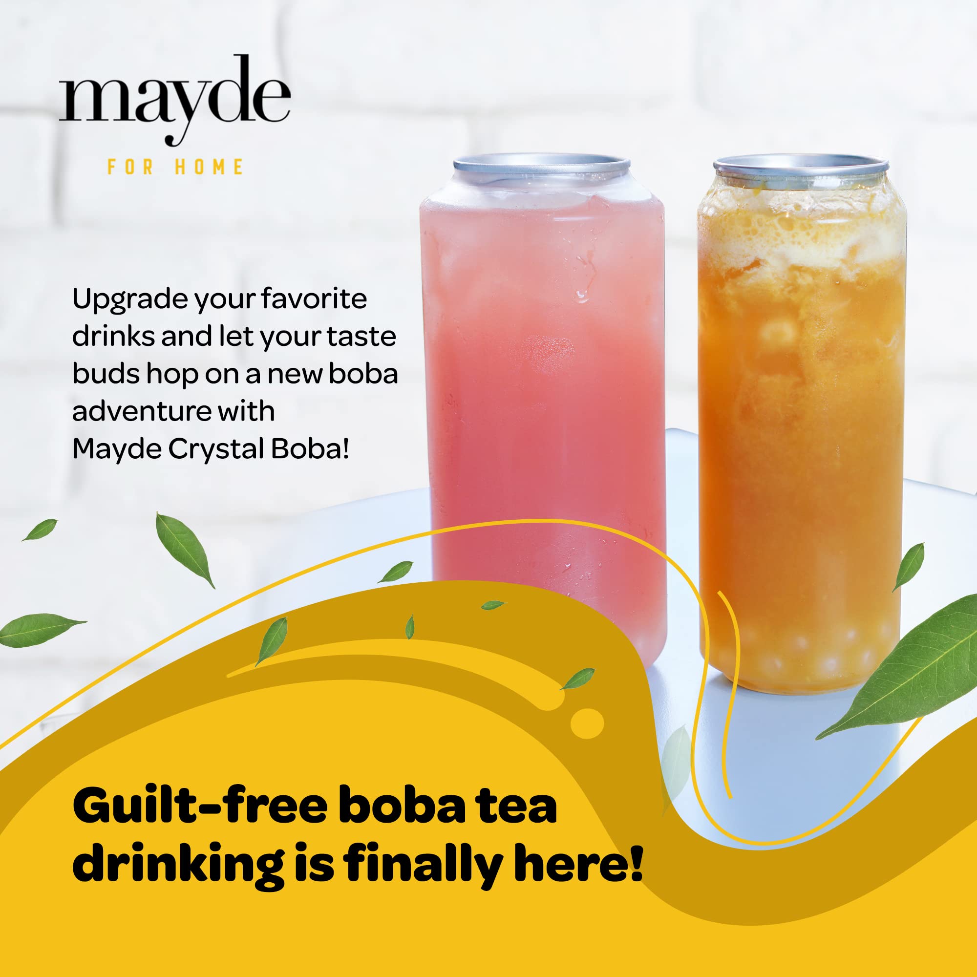 Snapklik.com : Mayde Crystal Boba For Bubble Tea Drinks Milk Tea Shaved ...