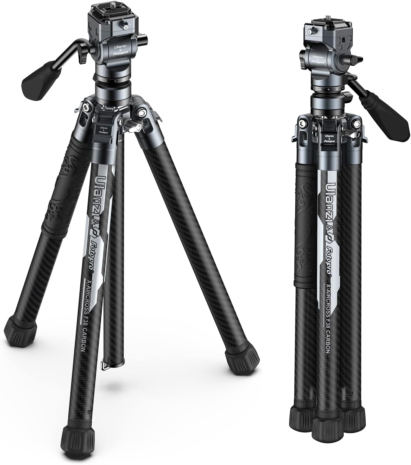 Amazon.com : ULANZI TT09 F38 Video-Go Travel Tripod 5 Sections Carbon ...