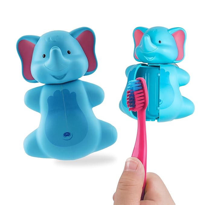 Amazon.com: Flipper Fun Animal Elephant Toothbrush Cover – Kids ...
