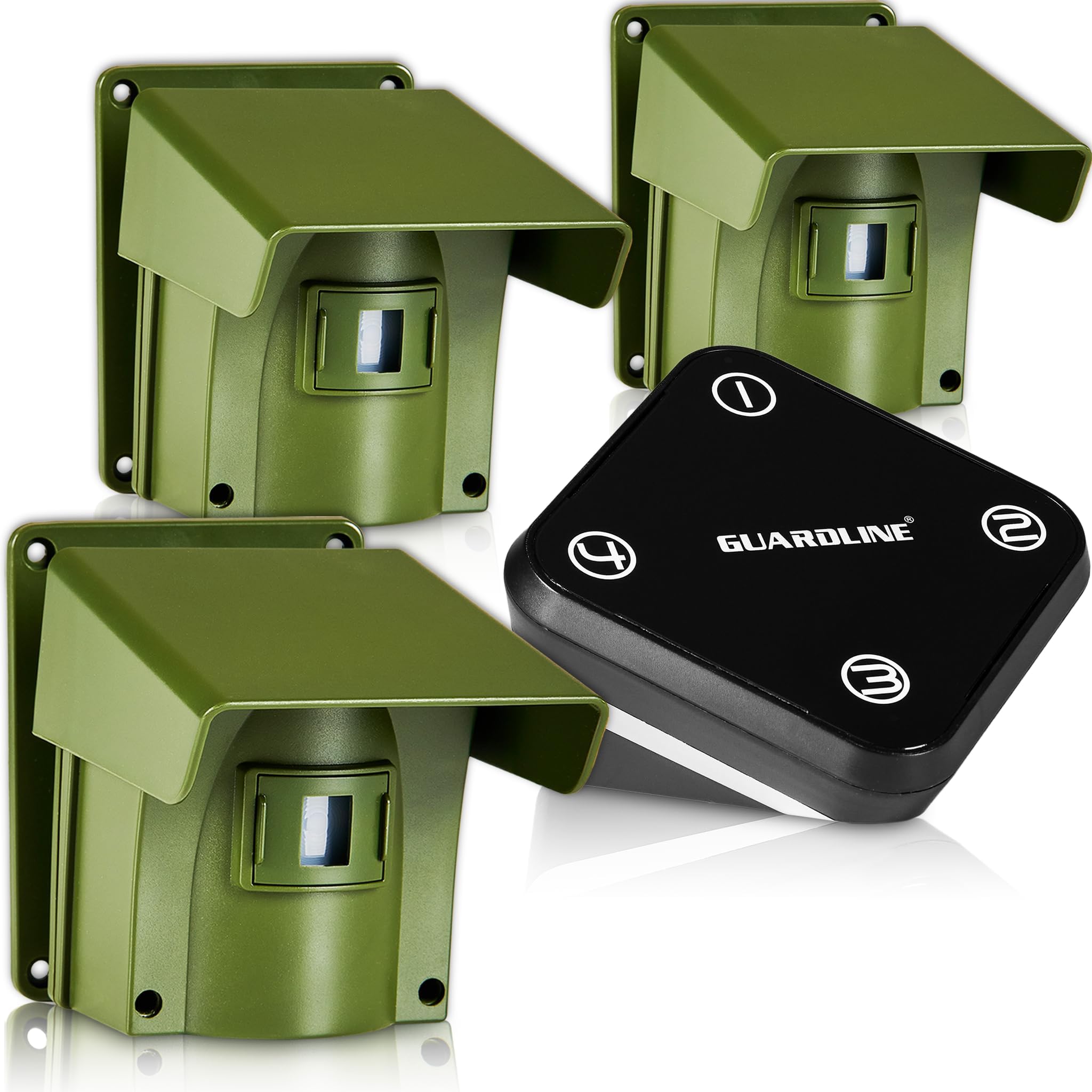 Amazon.com: Guardline 1320 Foot Range Wireless Driveway Alarm [3 Motion ...