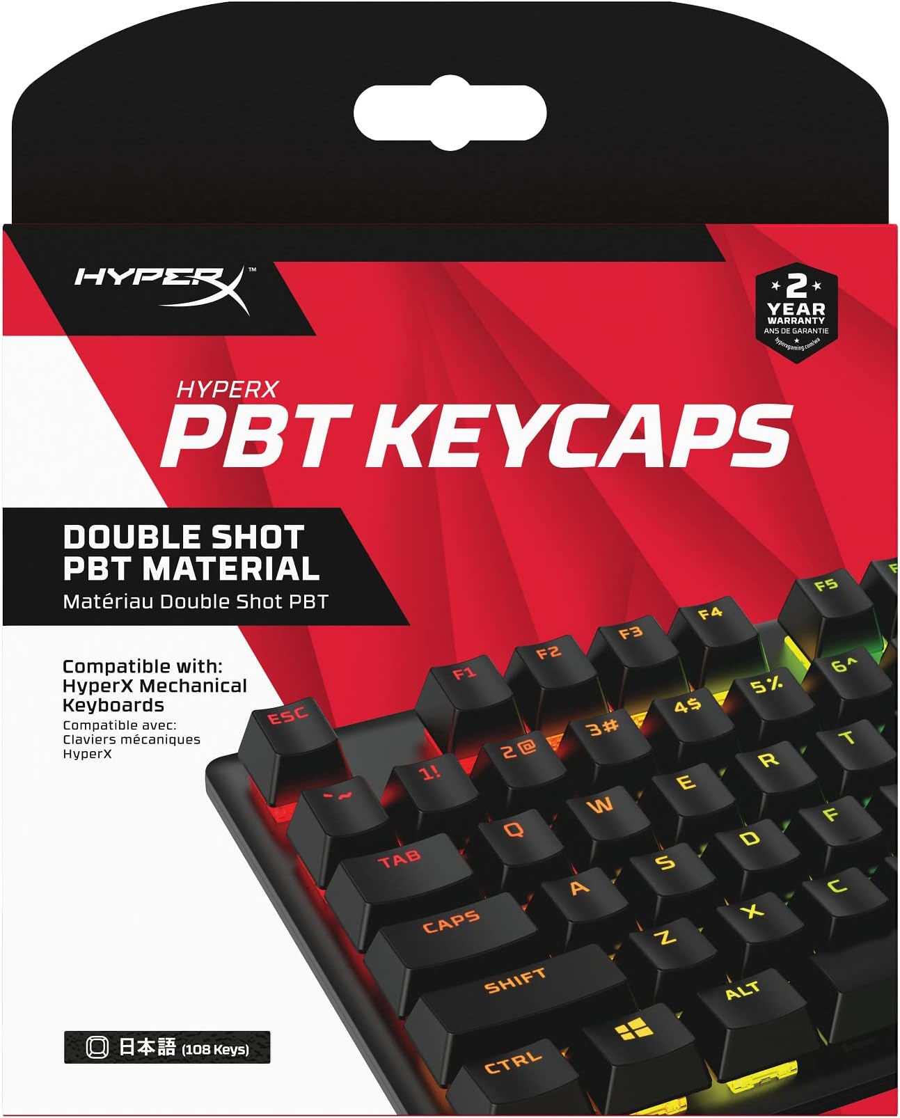 Amazon.co.jp: ハイパーエックス(HyperX) 【日本語配列】HyperX ABSプディングキートップ フル108キーセット ピンク 2年保証 644H8AA#ABJ : 家電＆カメラ