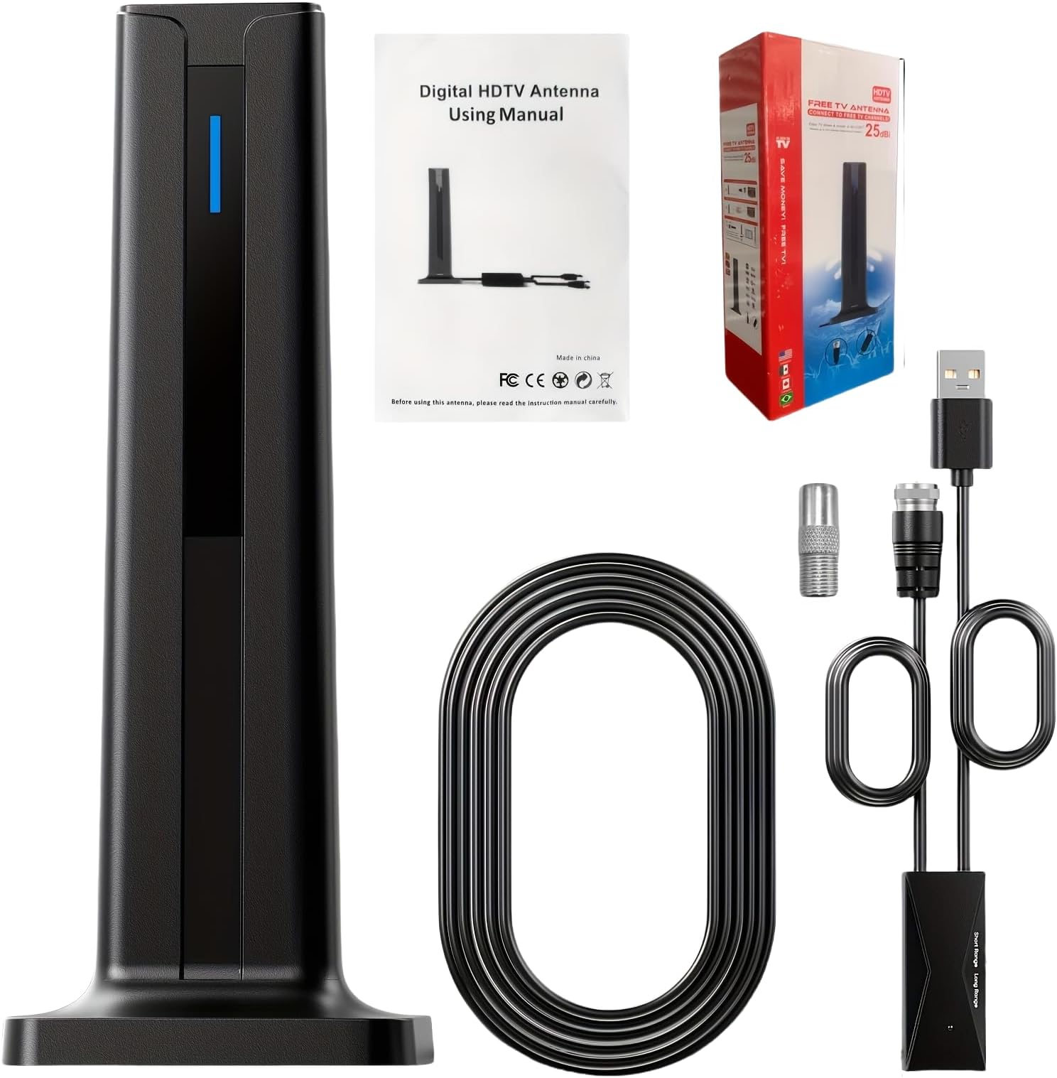 Amazon.com: 4K Ultra HD TV Antenna, Indoor Digital HDTV Antenna with ...