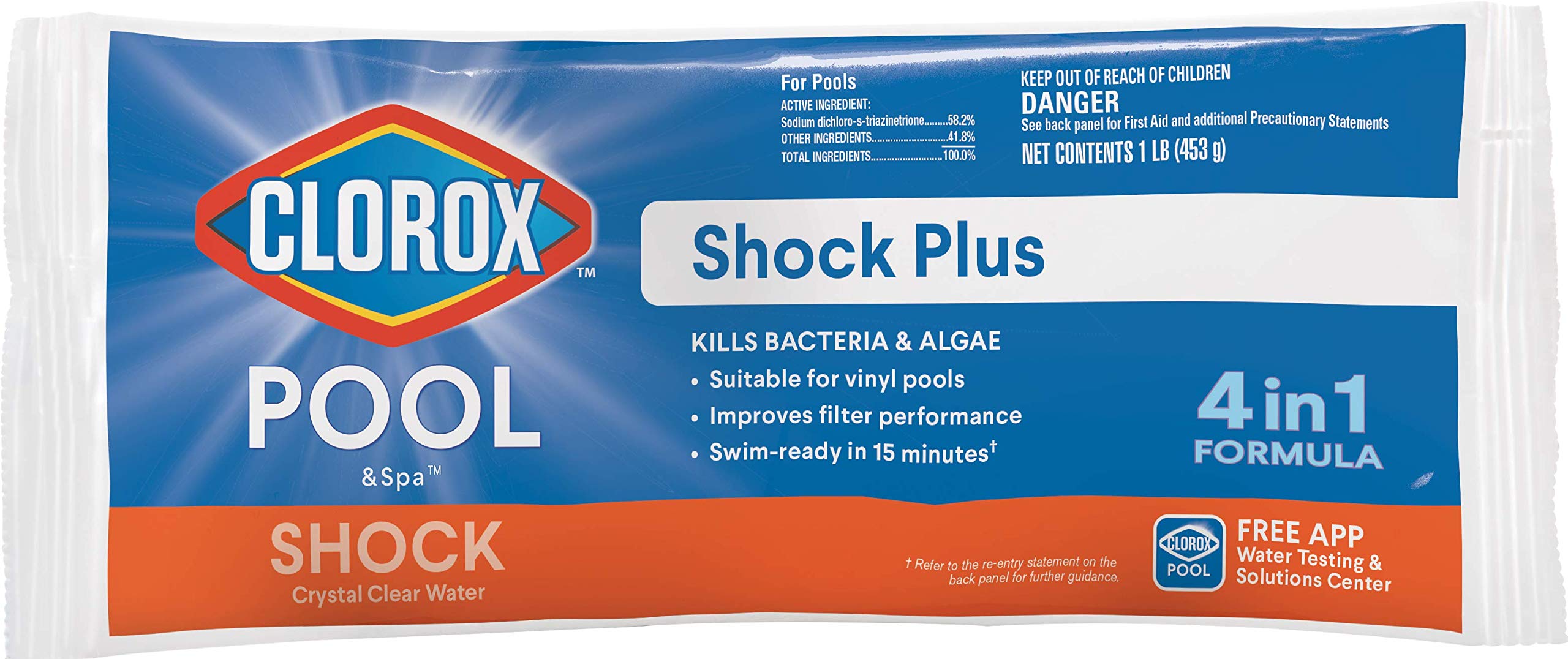 Snapklik.com : Clorox Pool&Spa 32306CLX Plus Swimming Pool Granular Shock