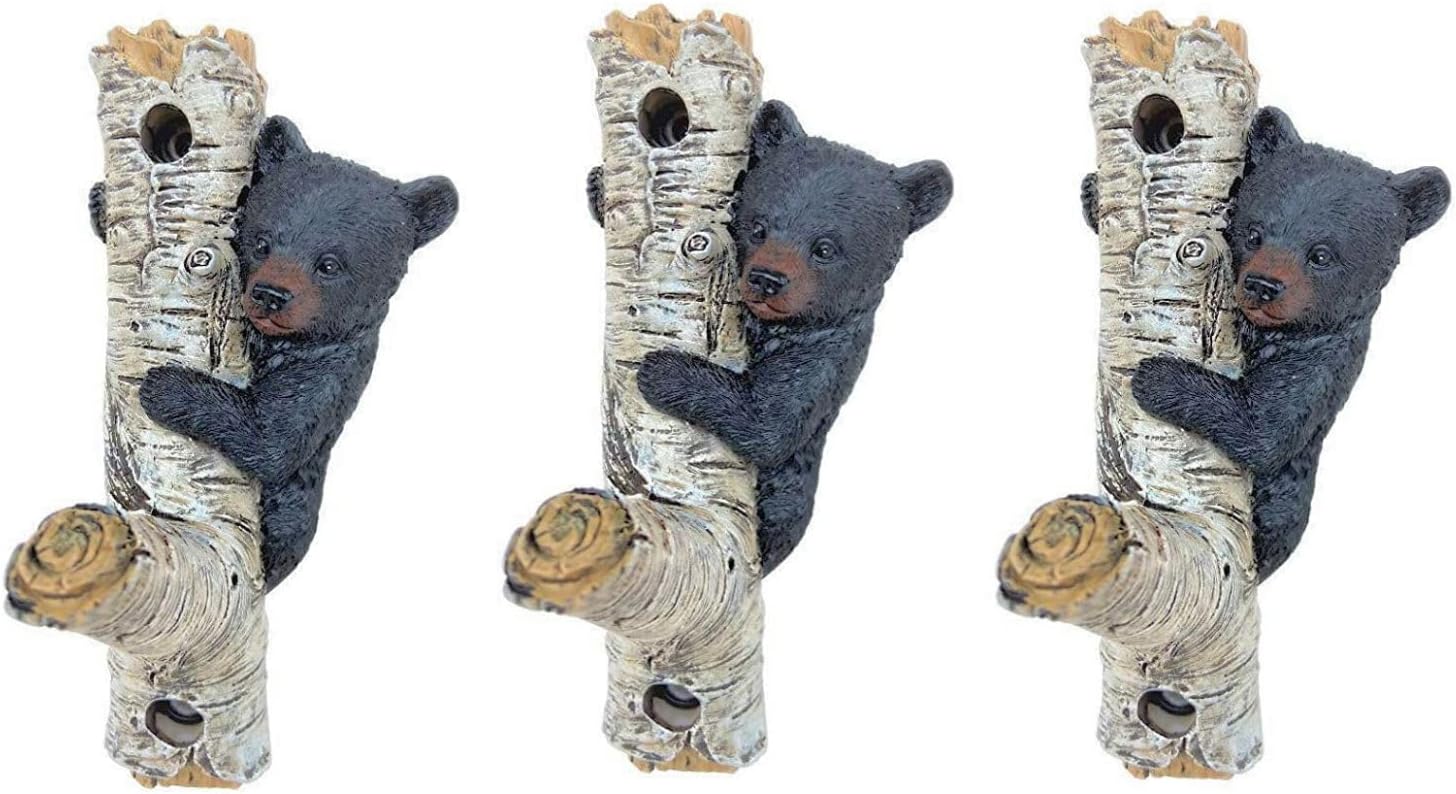 Amazon.com: BestGiftEver Rustic Bear Bathroom Decor: Bear on Tree Wall ...