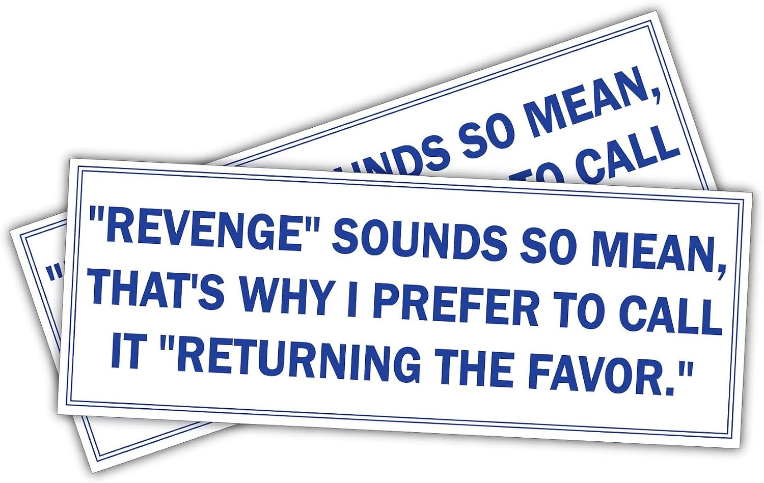 Amazon.com - (x2) Revenge Sounds so Mean | Funny Sticker Decal, Humor ...