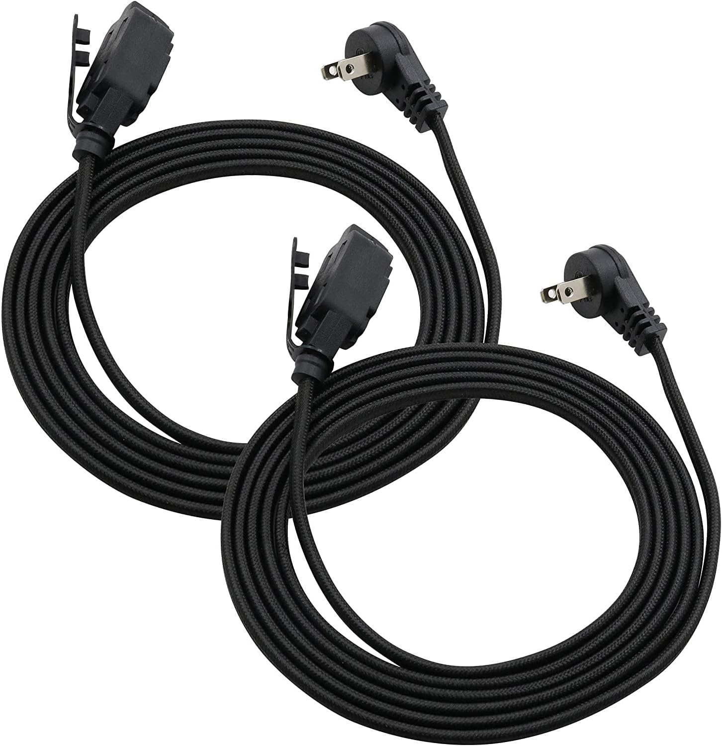 Rustic State 12 Feet Braided Zig Zag Fabric Power Extension Cord with ...