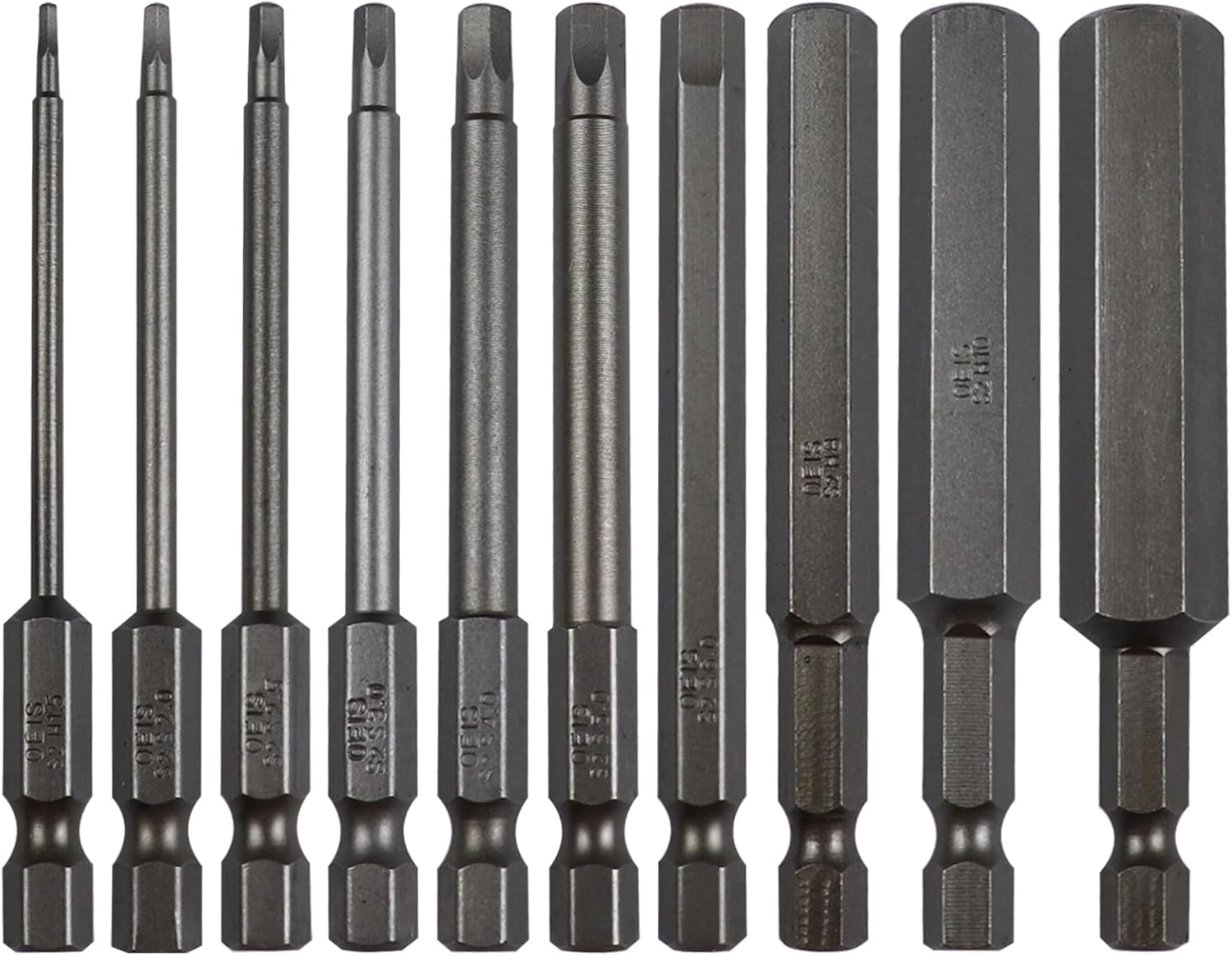 WONAIER Hex Head Allen Wrench Drill Bit Set 3 Inch Magnetic Hex Bits Set S2 Steel H1.5-H12 Allen ...