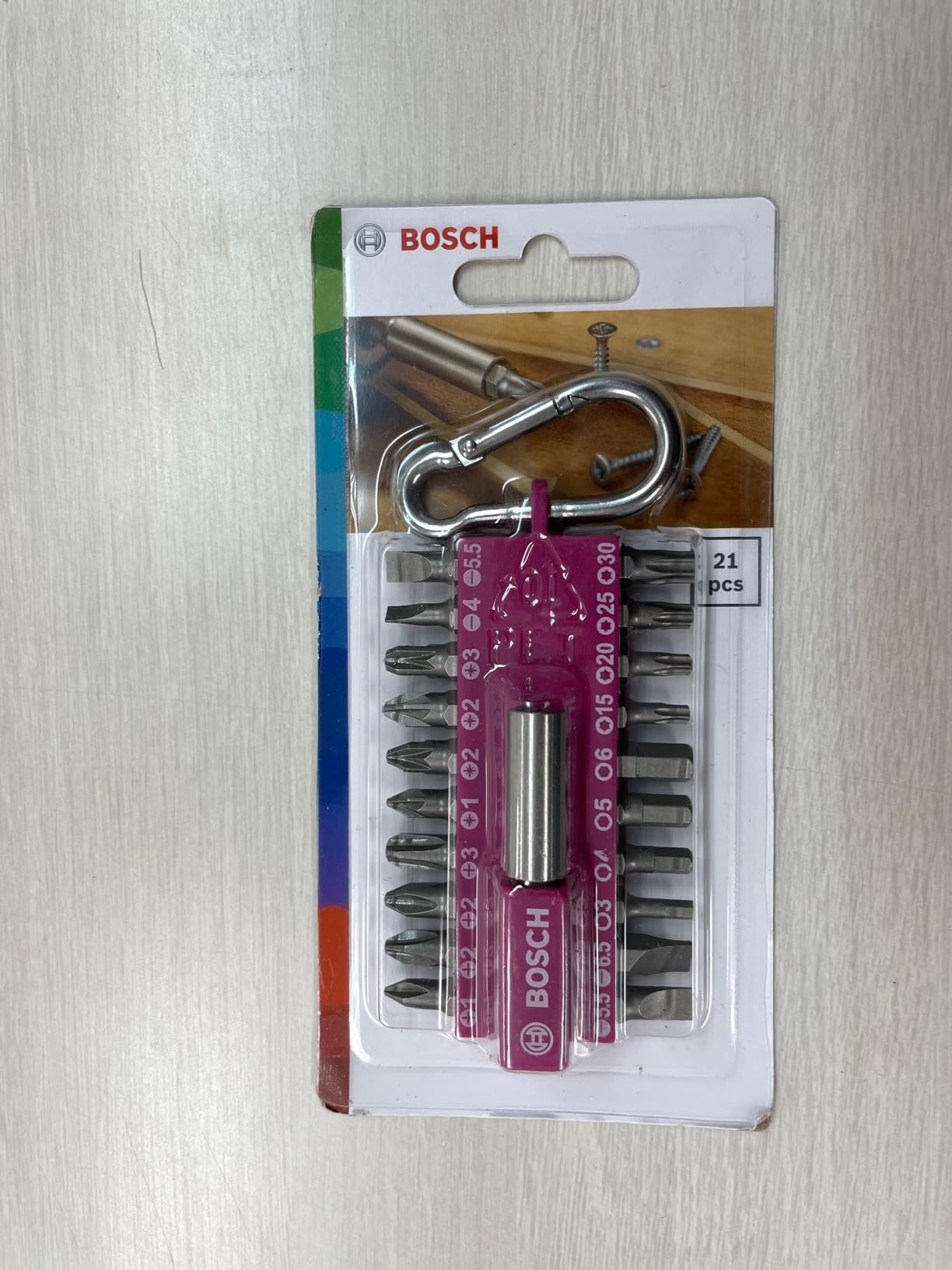 Amazon | ボッシュ(BOSCH) 21ピースドライバービットセット(パープル) 2607002821 | ドライバービット