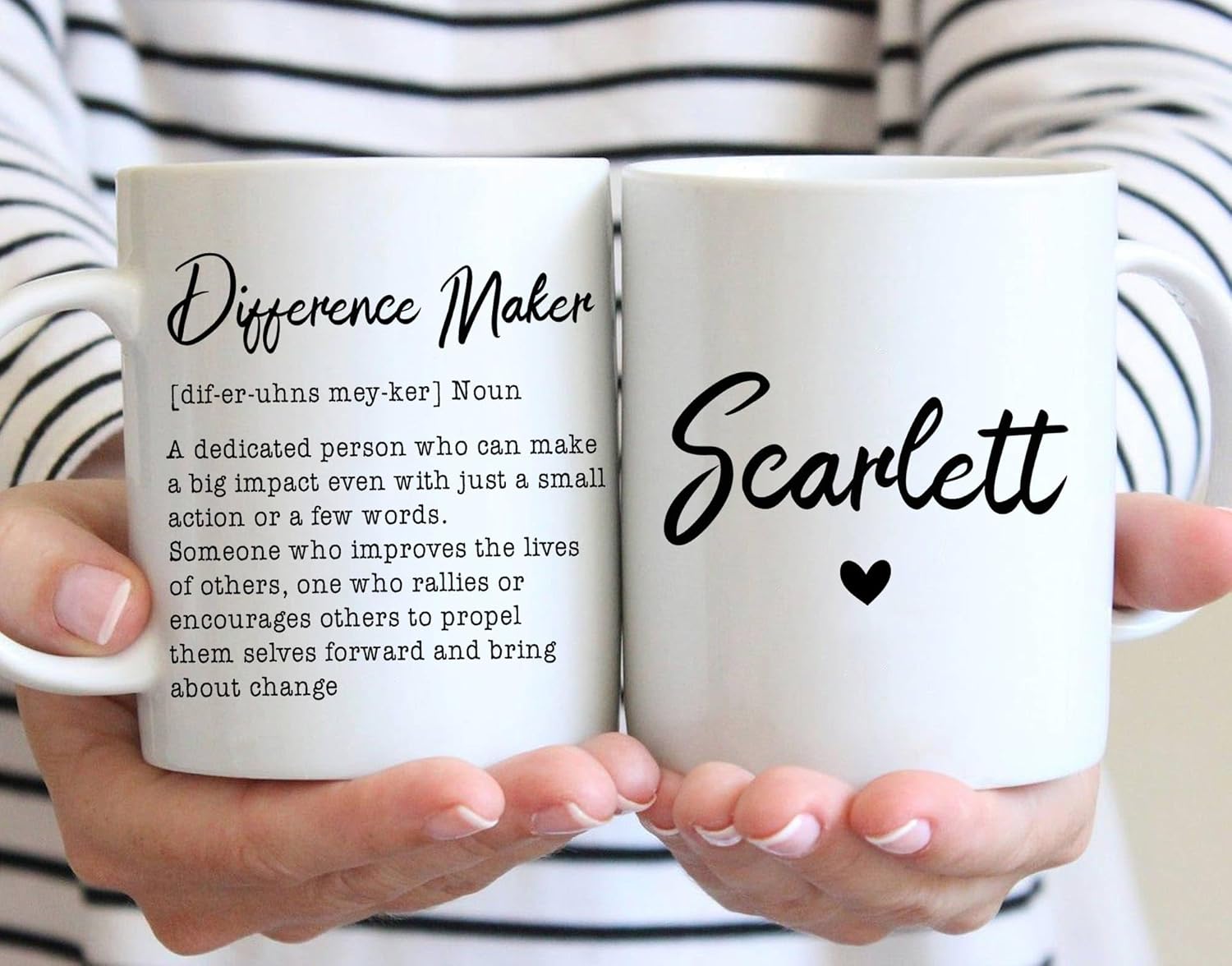 Amazon.com: Betcha Personalized Difference Make Mug Gifts For A ...