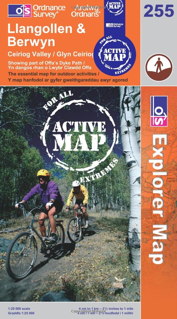 Llangollen and Berwyn (OS Explorer Map Active): Ordnance Survey ...