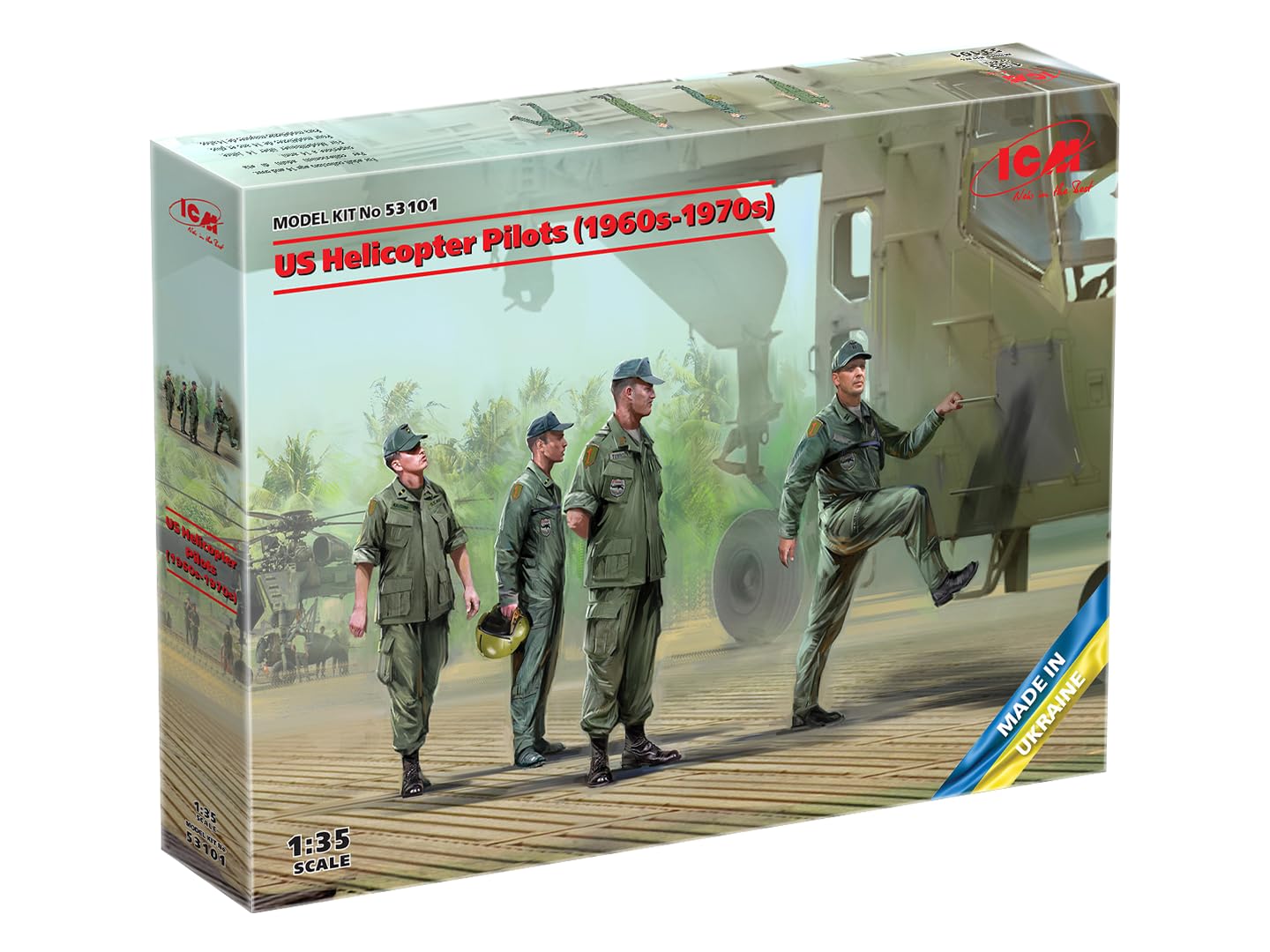 Amazon.com: ICM 53101 - US Helicopter Pilots (1960s-1970s) (100% New ...