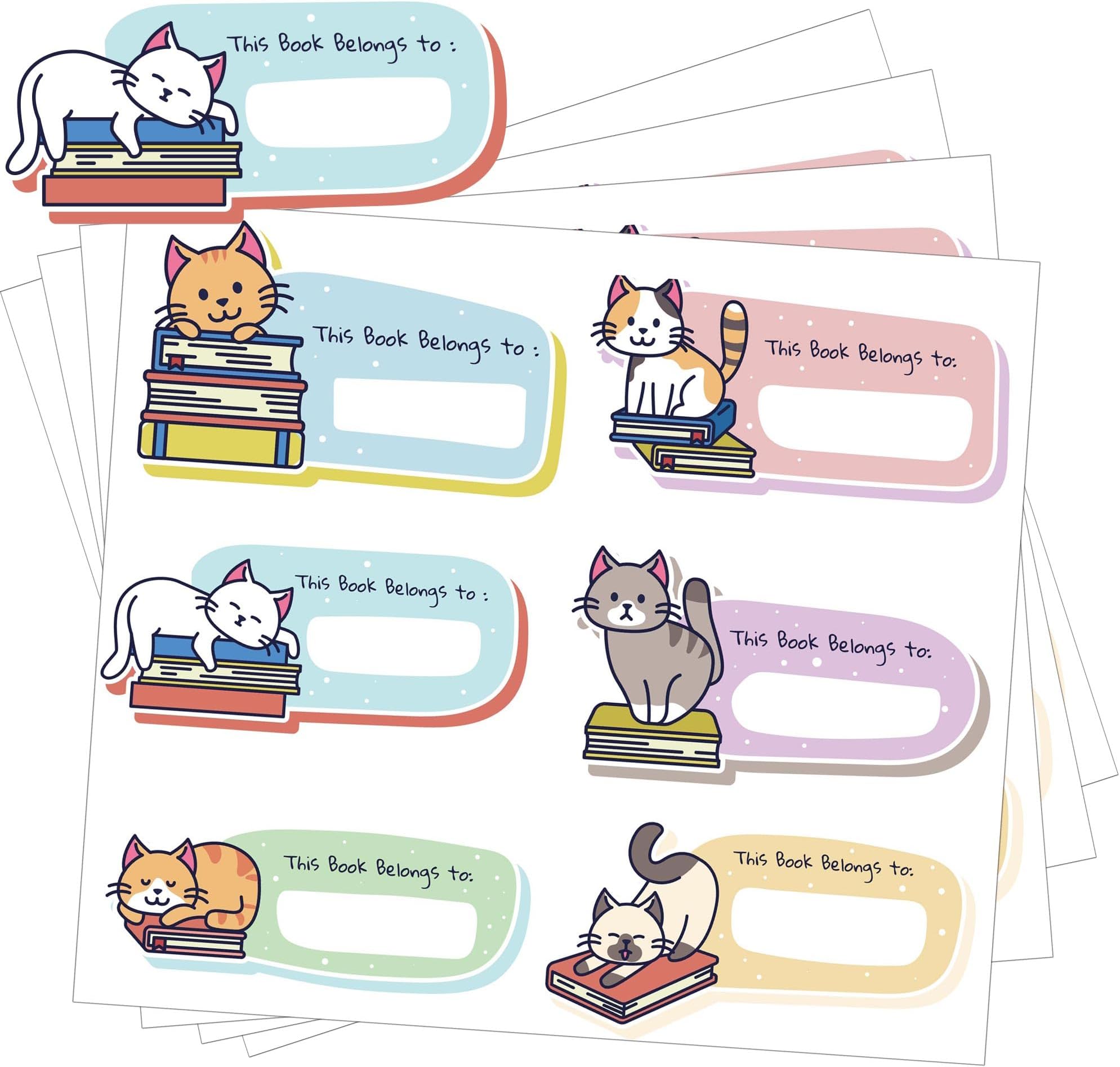 This Book Belongs to Stickers 120 Pcs Animal Book Plates Labels - Book ...
