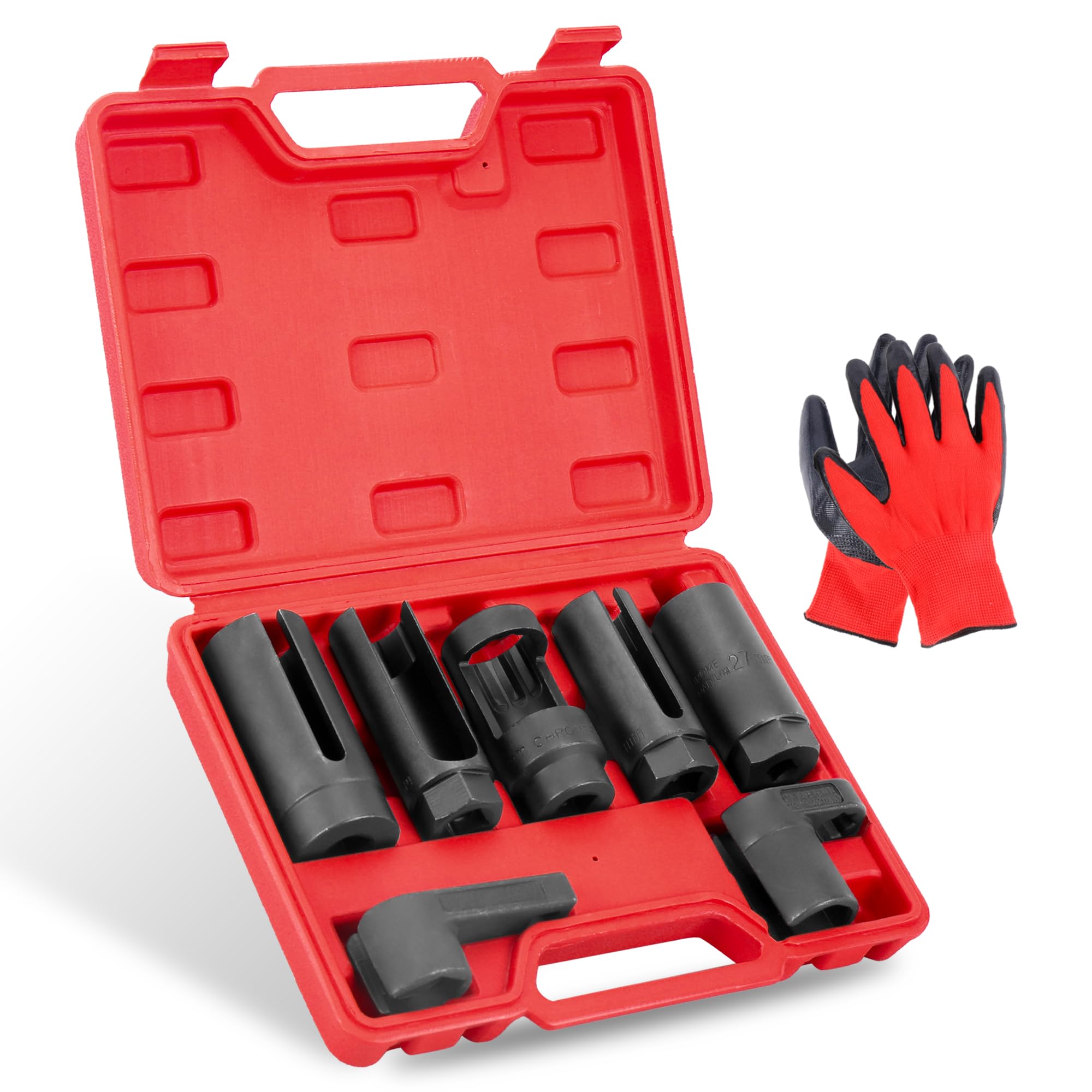 Amazon.com: UNITHUB 9Pcs Automotive Oxygen Sensor Socket Set and Oil ...