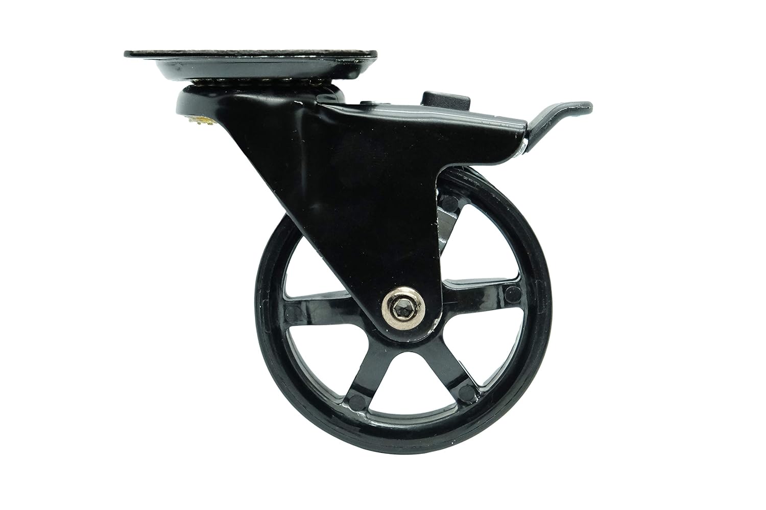 Shepherd Hardware 8276E Designer Casters 3 inch Polyurethane Black Mag ...