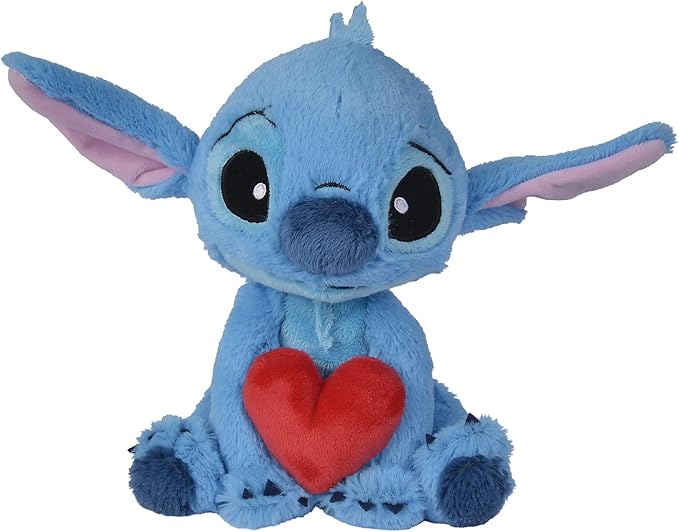 Simba Disney Stitch Holding Love Heart 25cm Plush soft toy gift for ...