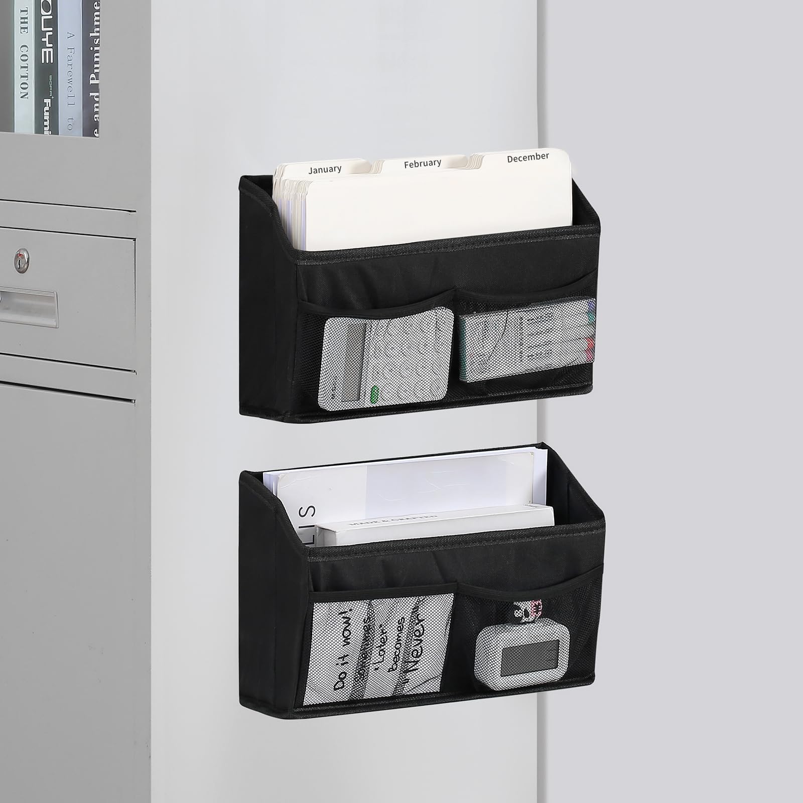 Amazon.com : Magnetic File Holder for File Cabinets,1-Tier No Drilling ...