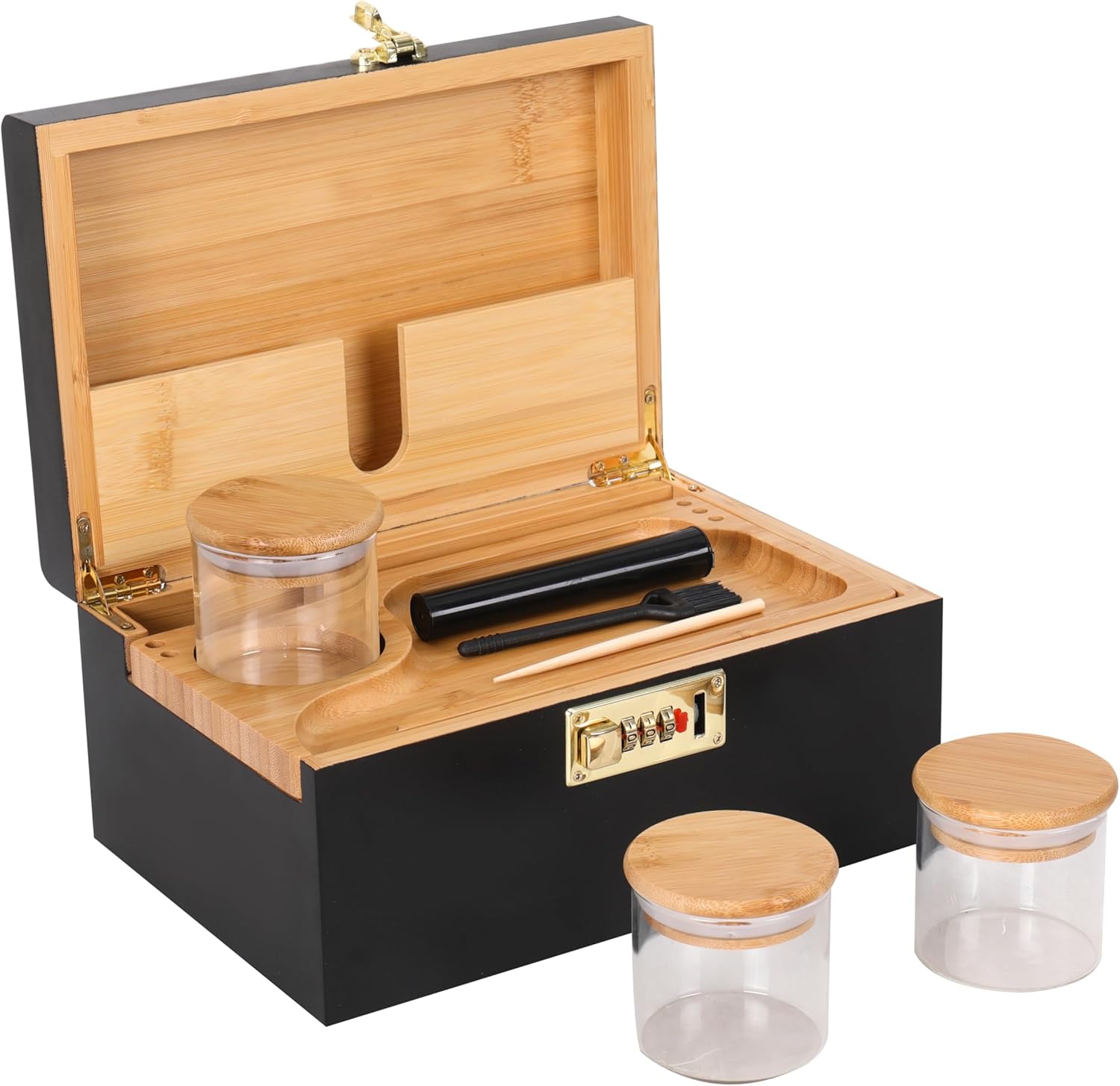 Amazon.com: ARTAWEIN Combo Storage Box - Multipurpose Black Decorative ...