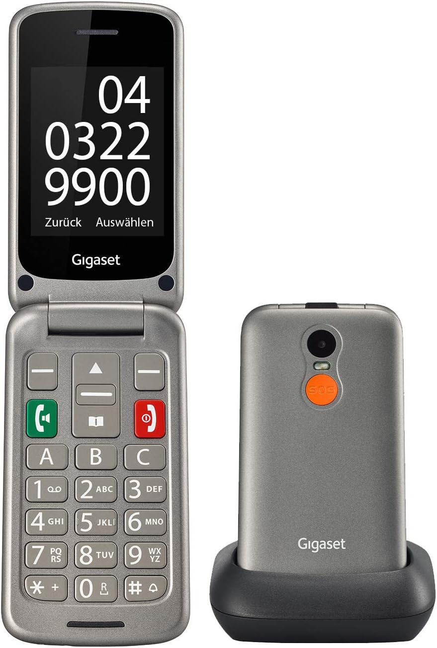 Gigaset GL590 GSM - Senioren GSM Mobiltelefon mit SOS-Funktion ...
