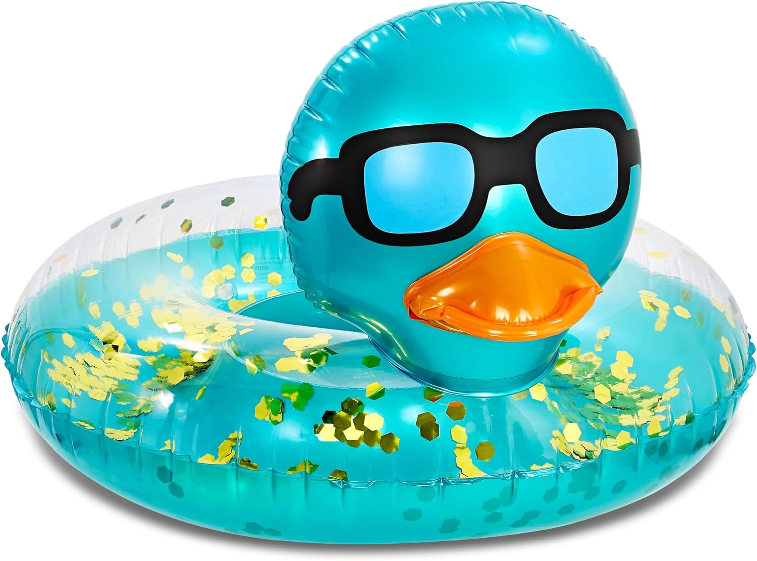 Amazon.com: POZA Inflatable Duck Pool Float Tube- Heavy Duty Vinyl UV ...